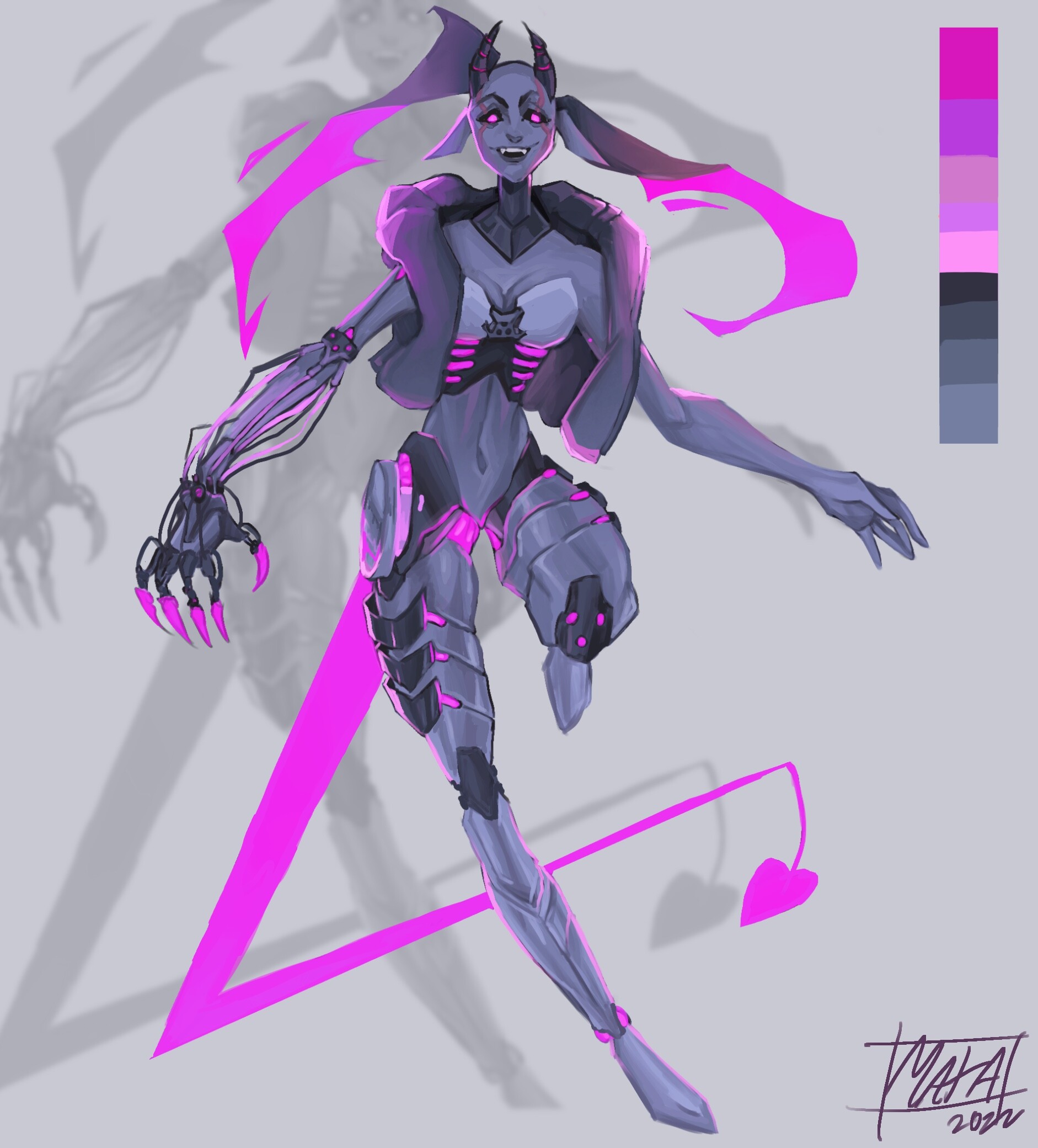 ArtStation - Cyber Demon Rosette