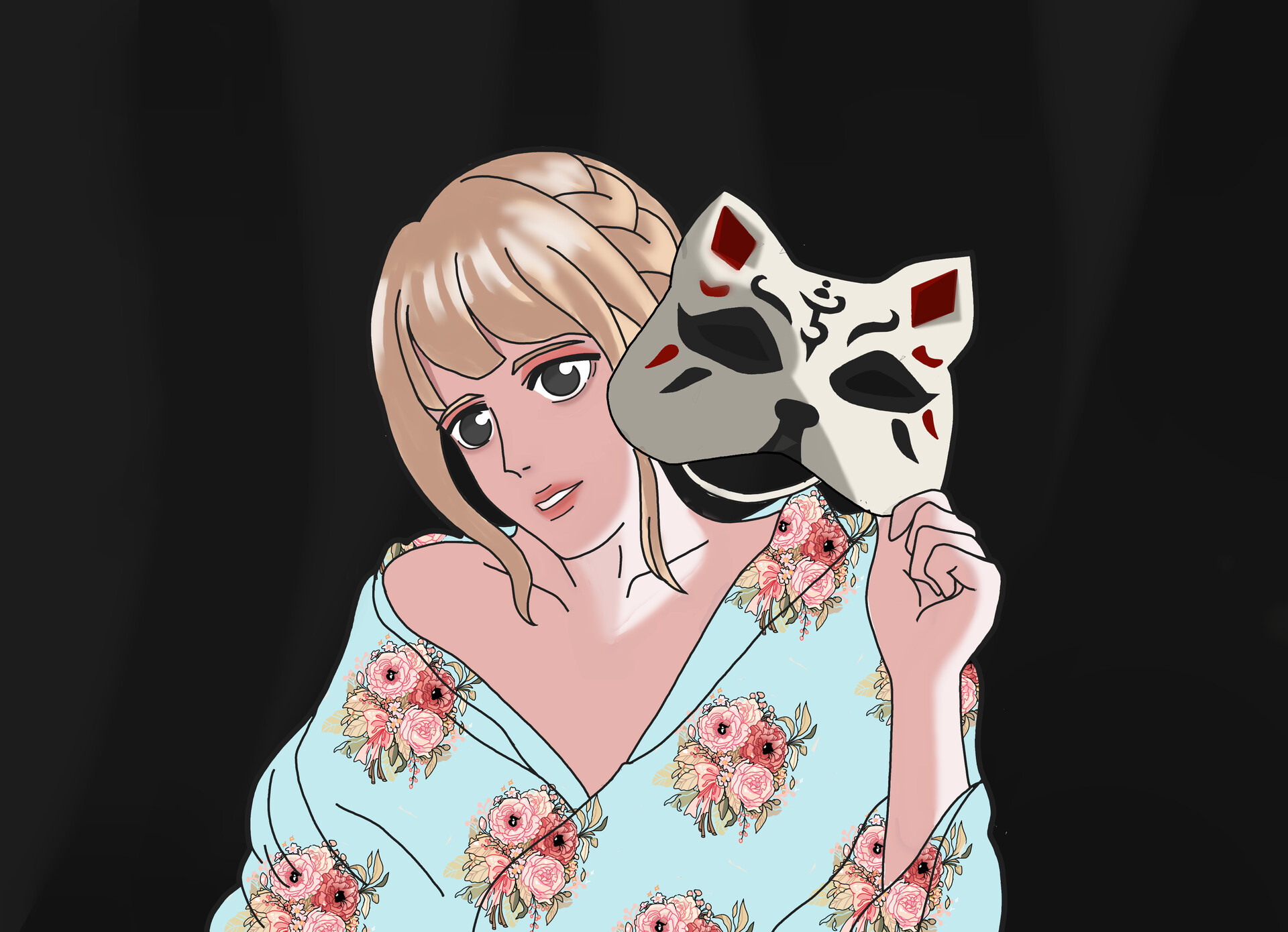 ArtStation - Her behind the mask