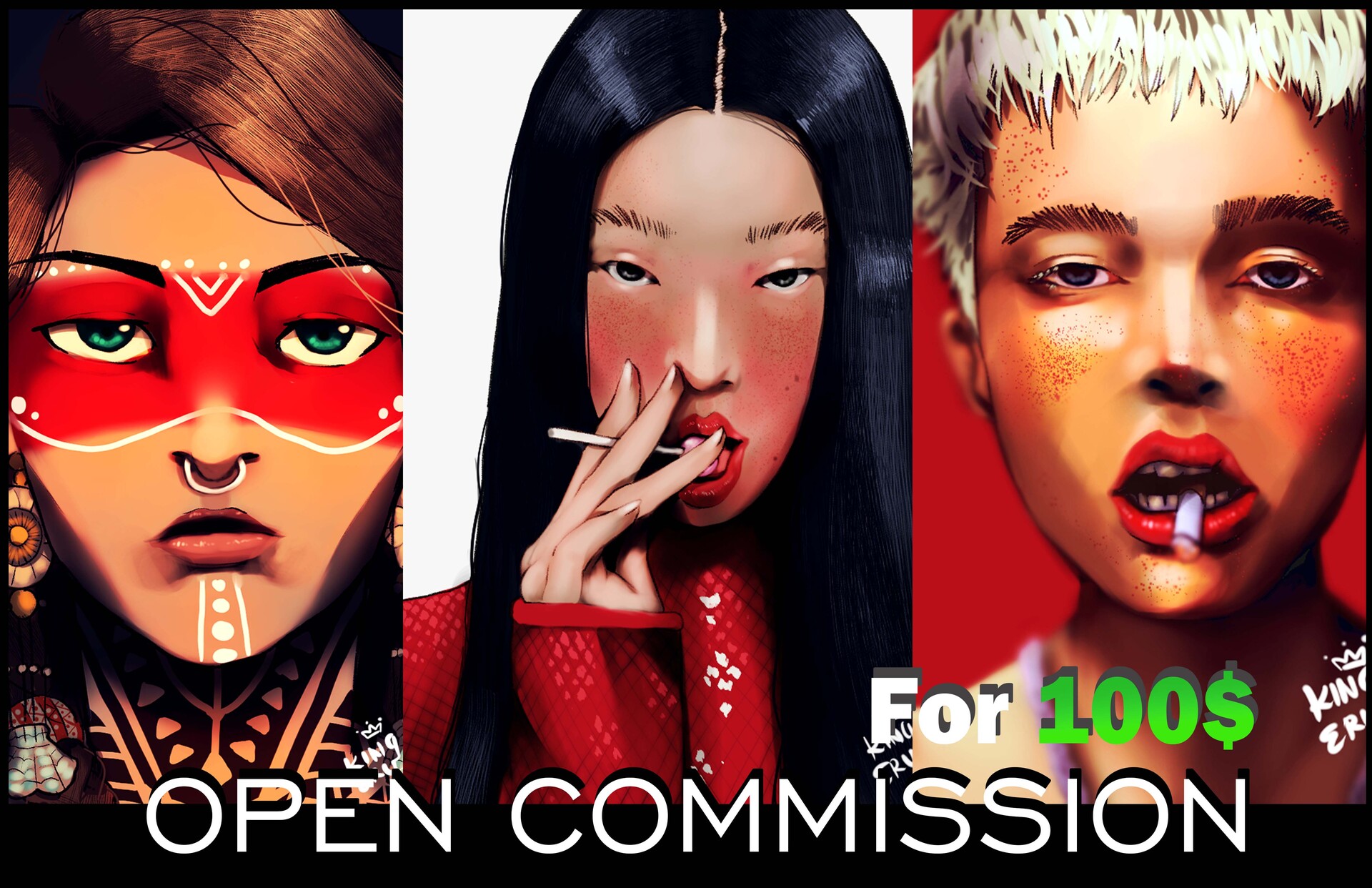 ArtStation - OPEN COMMISSION ( Draw you in my style)