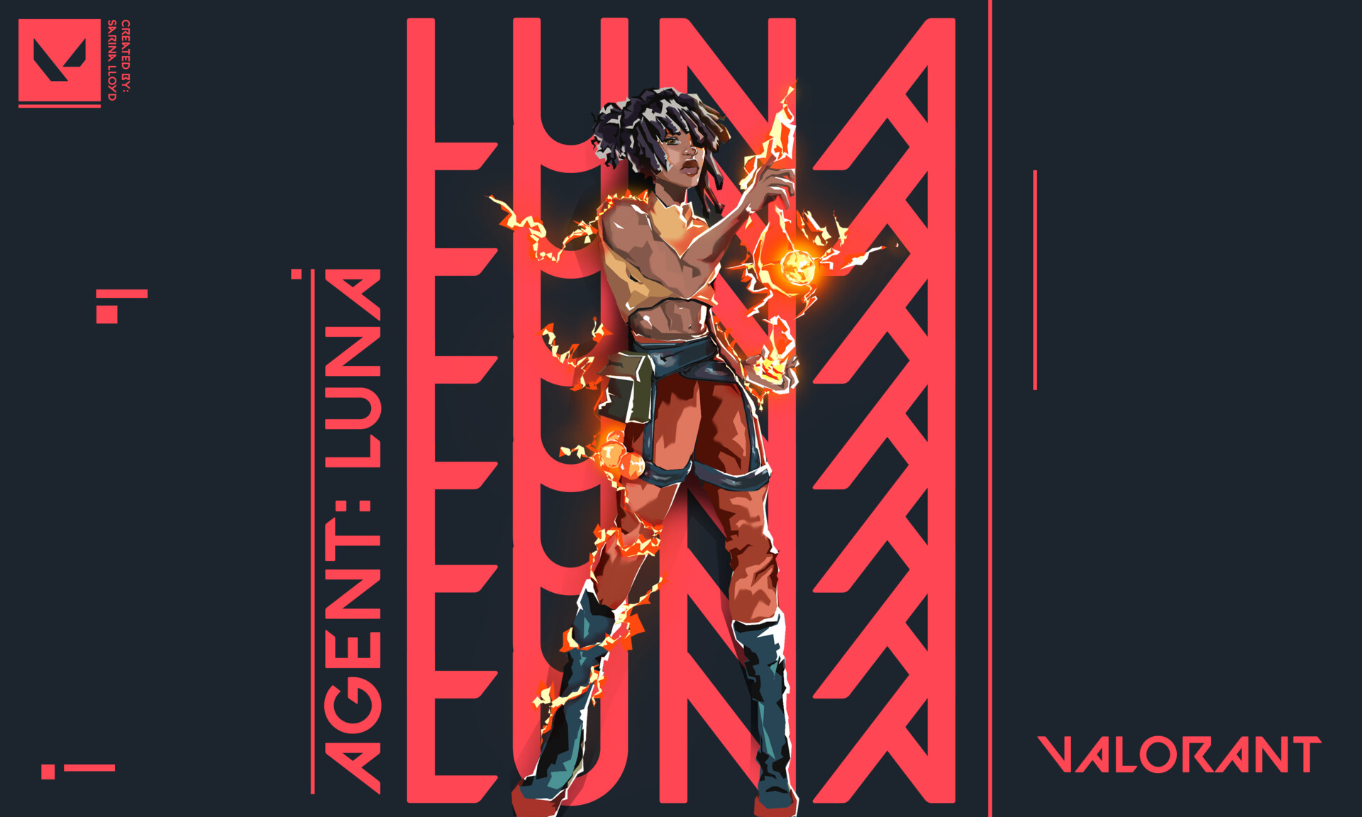 ArtStation - My rendition/original character of a Riot agent: Luna