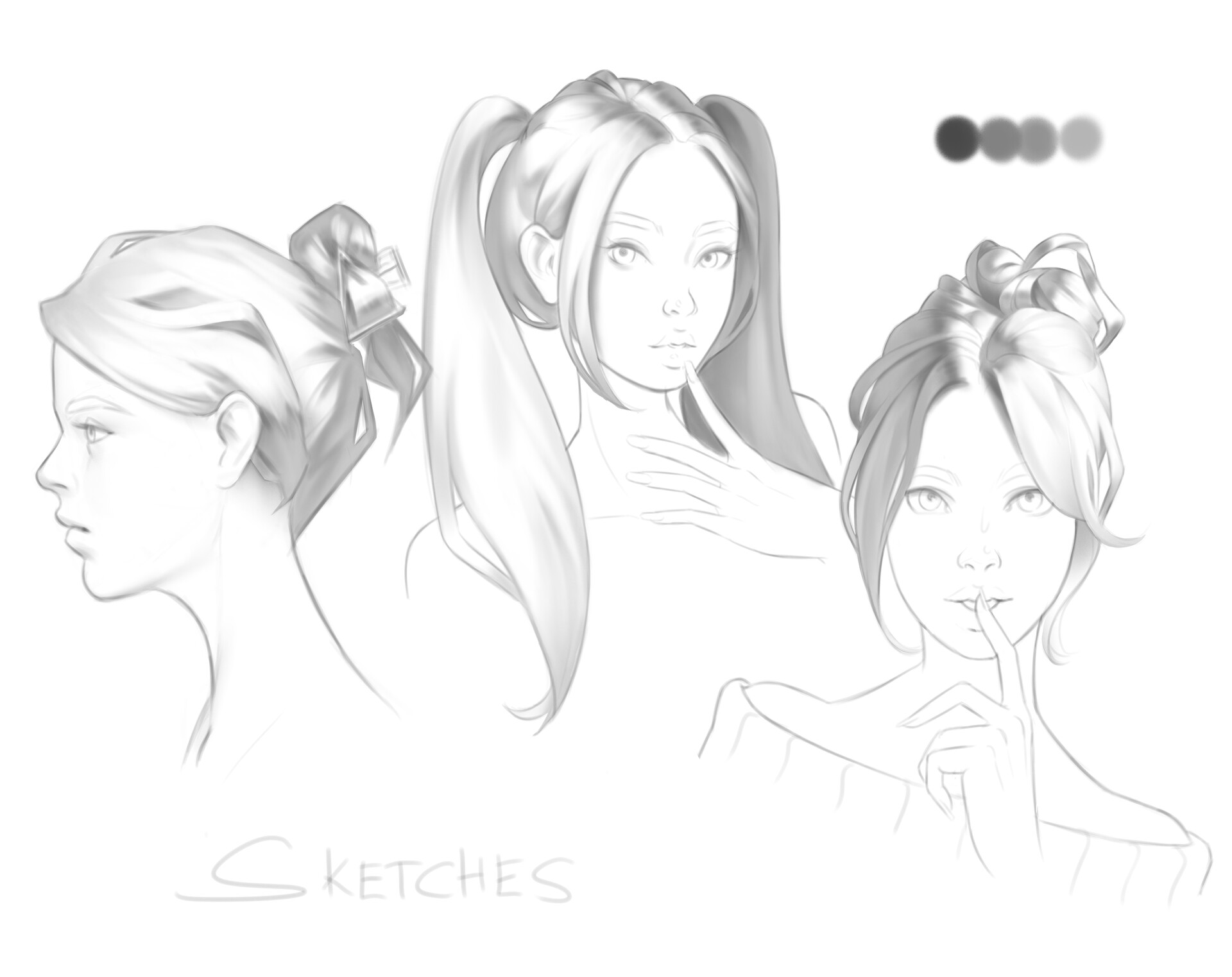 ArtStation - Hair Studies
