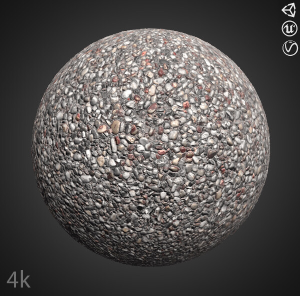 PBR Textures Free Download - Gravel pebble ground Texture PBR in High ...