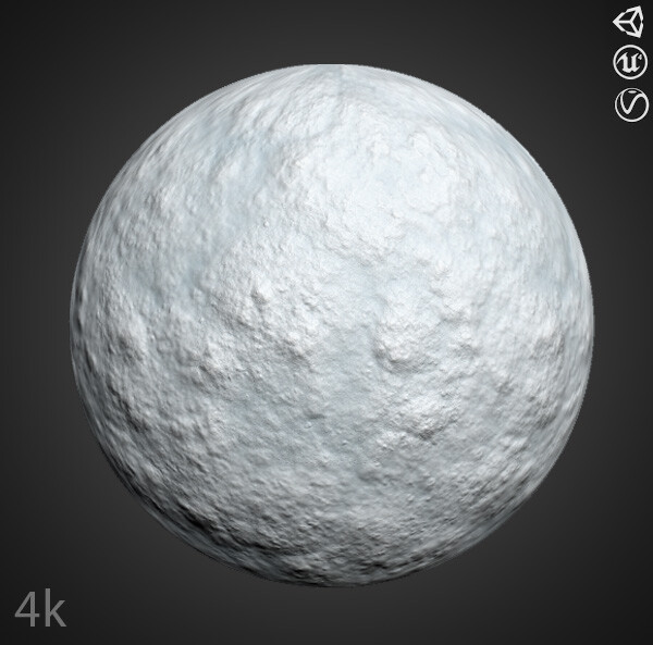 snow texture pbr