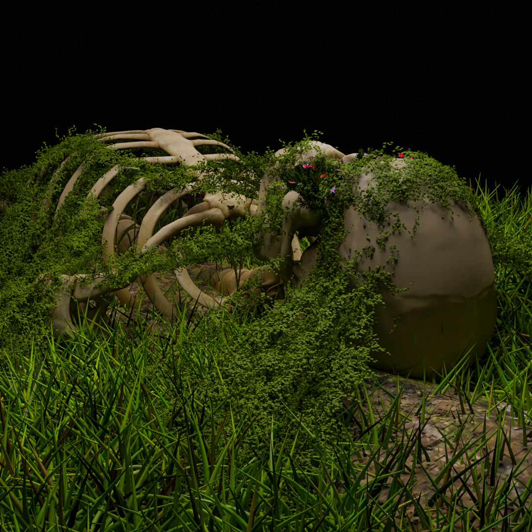 ArtStation - skeleton 3d Artwork