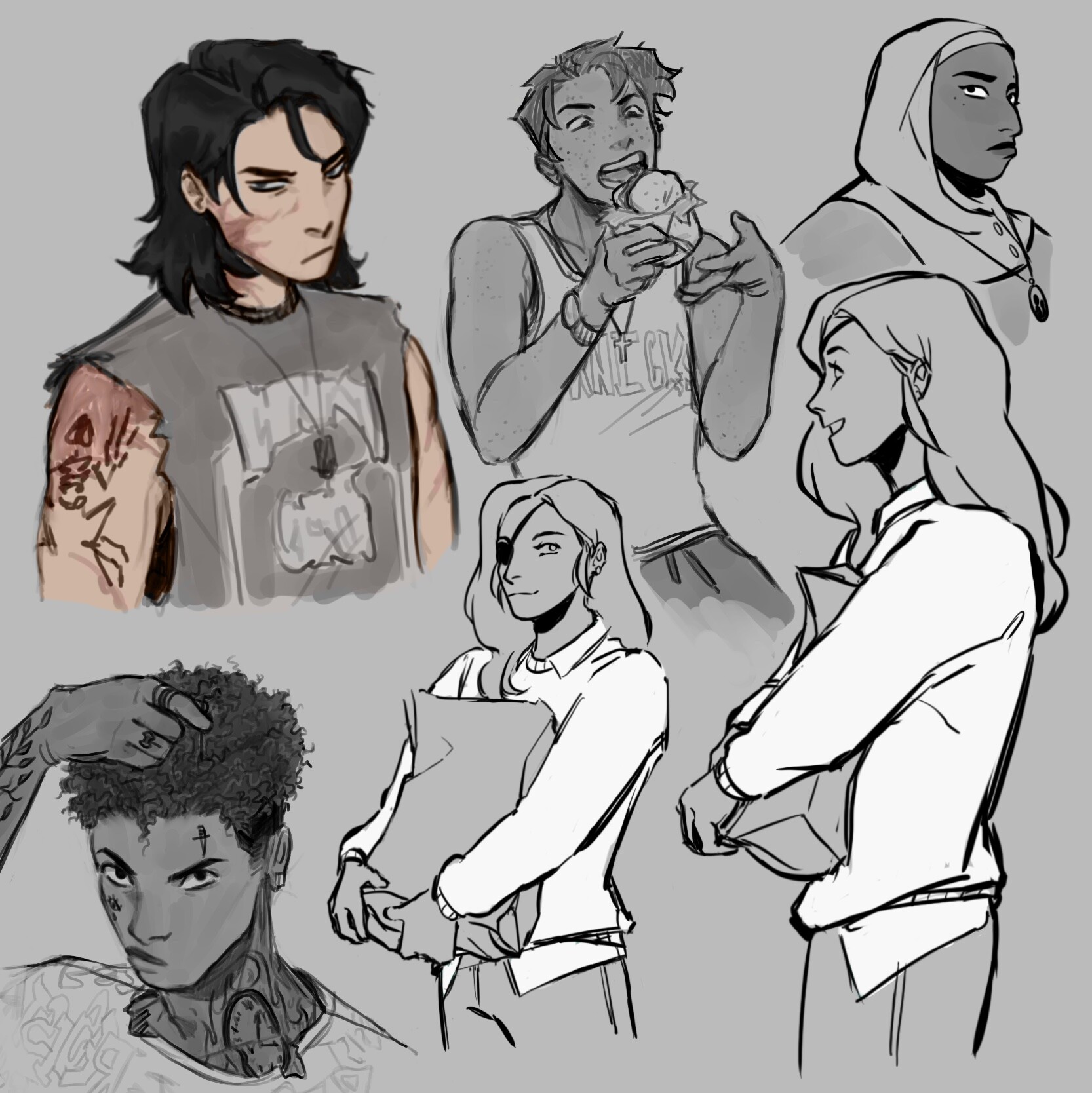 ArtStation - Character Sketches