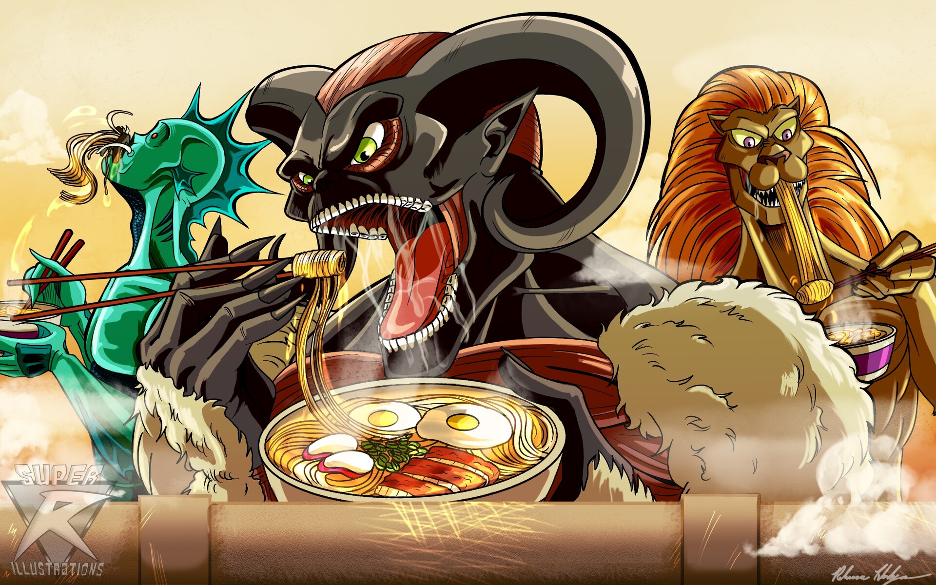ArtStation - Kaiju Ramen Contest