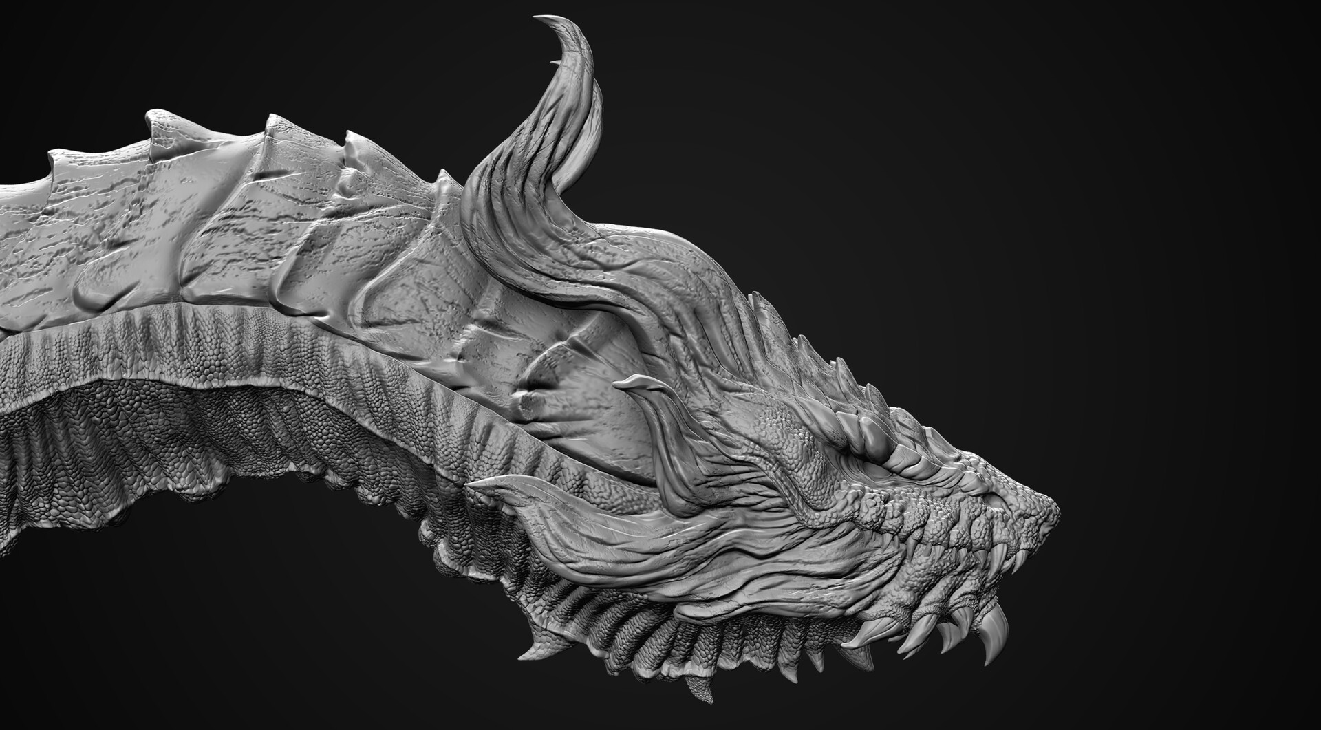 ArtStation - Dragon Head Sculpt