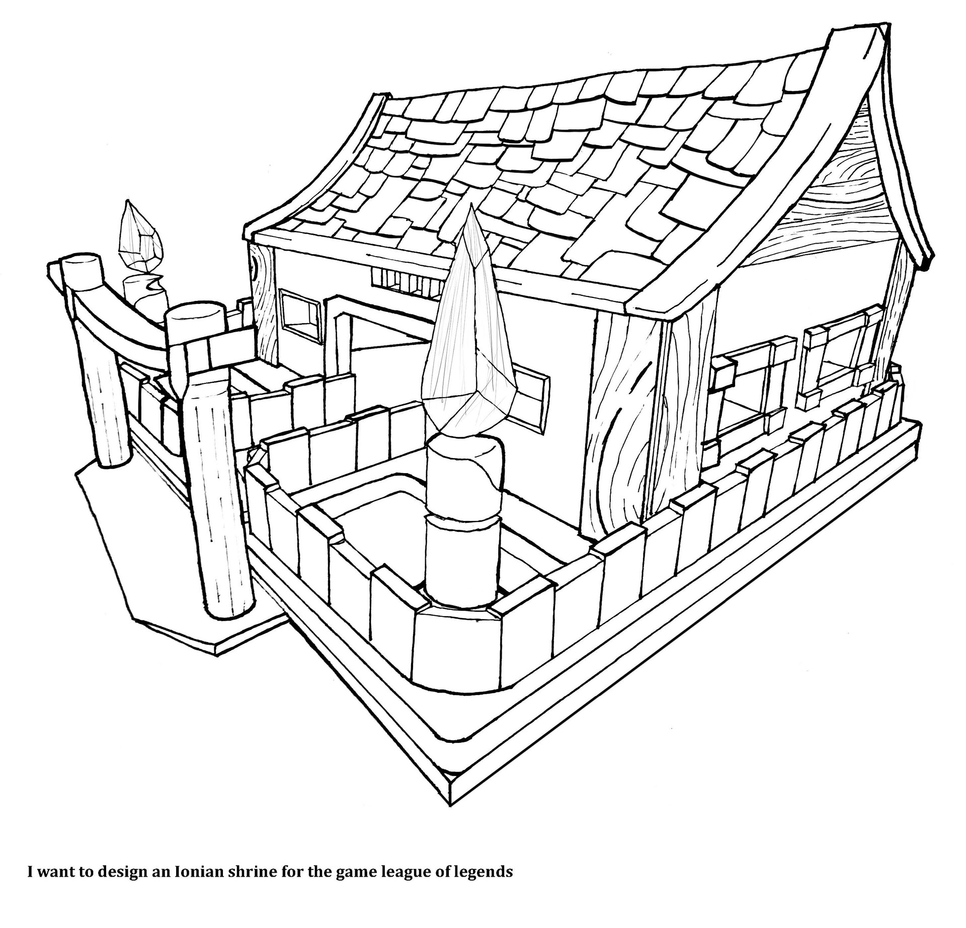 ArtStation - Fan made Shrine for League of Legends