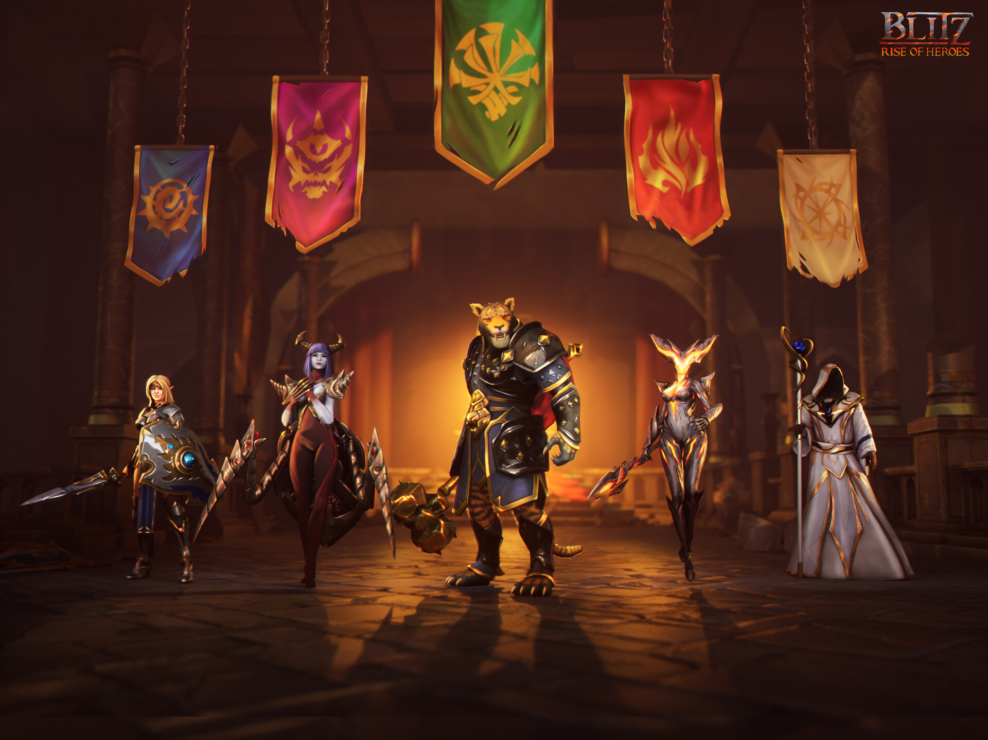 ArtStation - Feature Graphics for game - Blitz: Rise of heroes