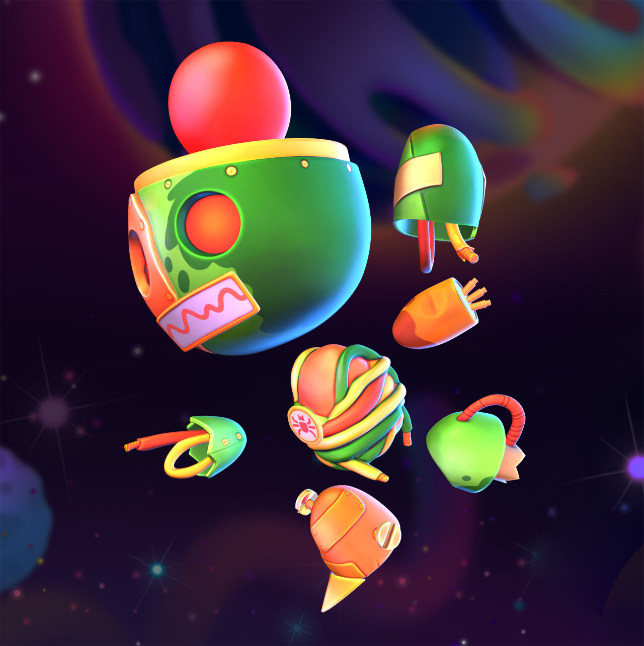 ArtStation - Buddy zombie bot_2