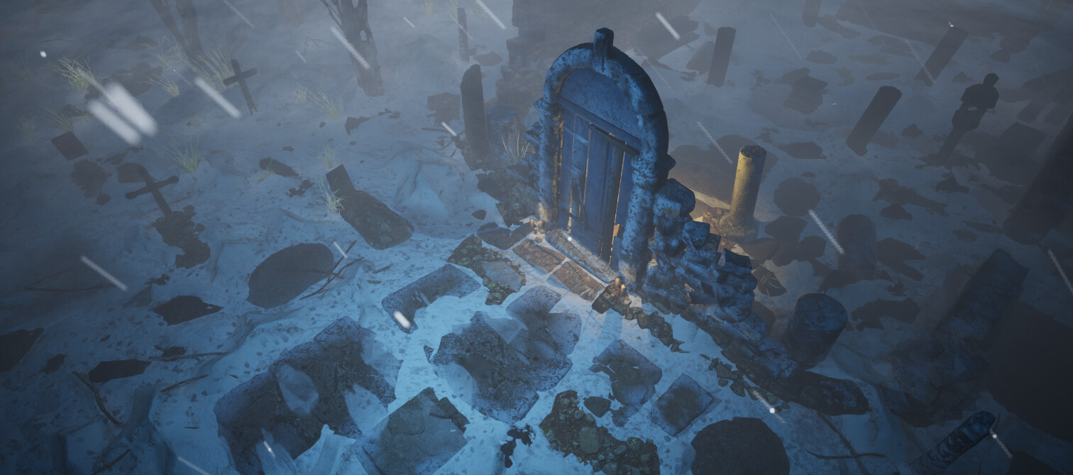 ArtStation - Snowy crypt entrance