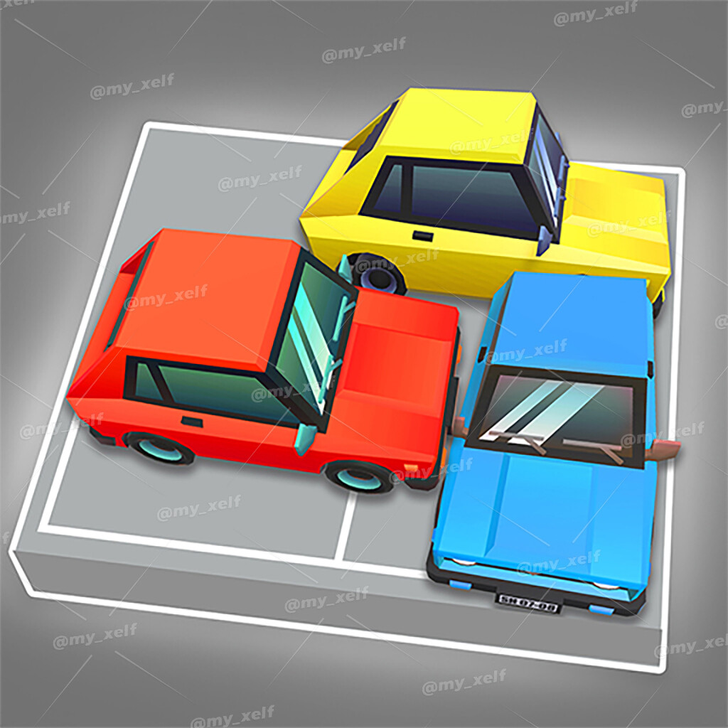 ArtStation - Parking Puzzle Traffic Jam 3D_Post Production_Marketing ...