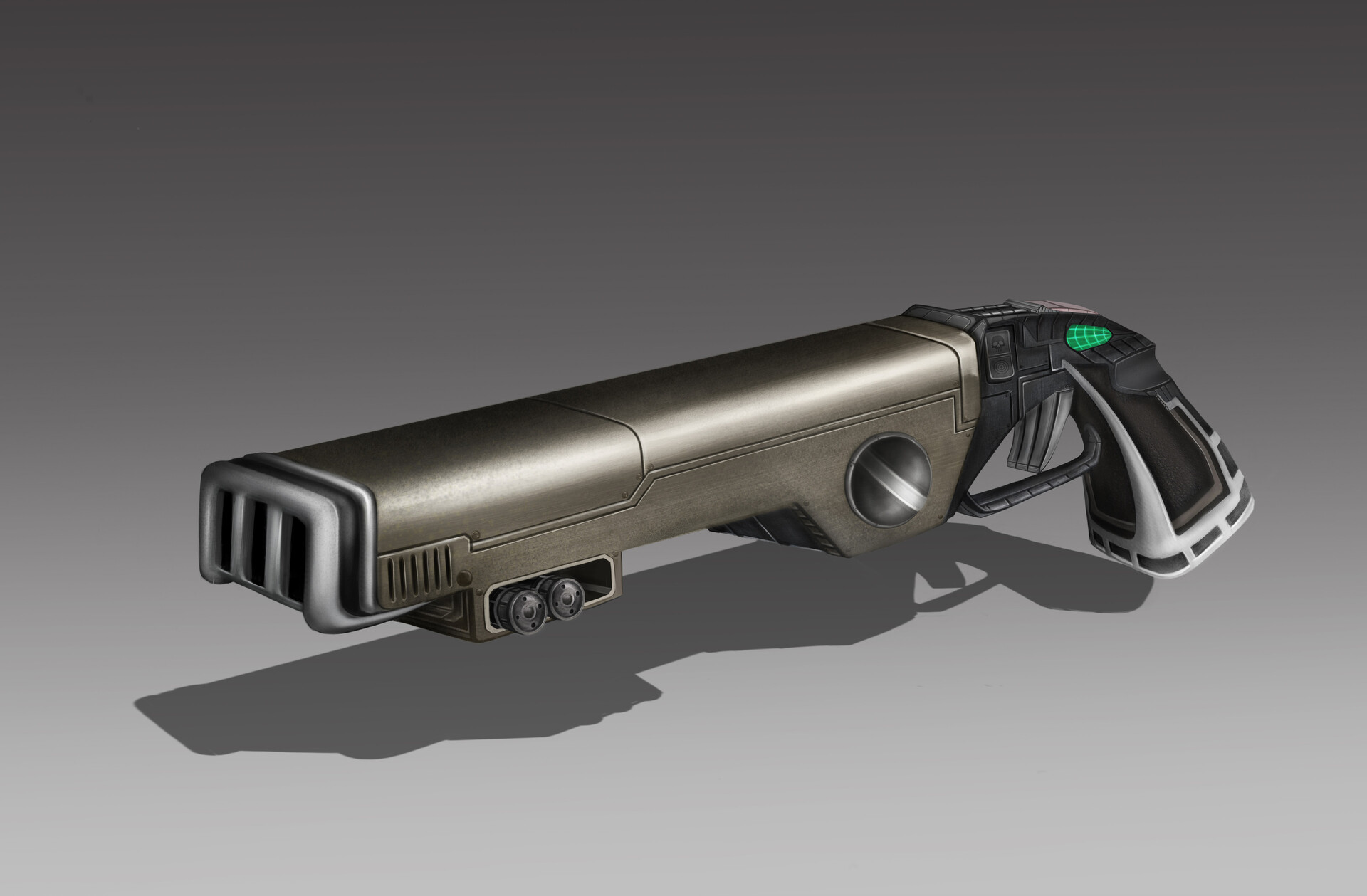 Bobby Seemangal - Futuristic Triple Barrel Shotgun