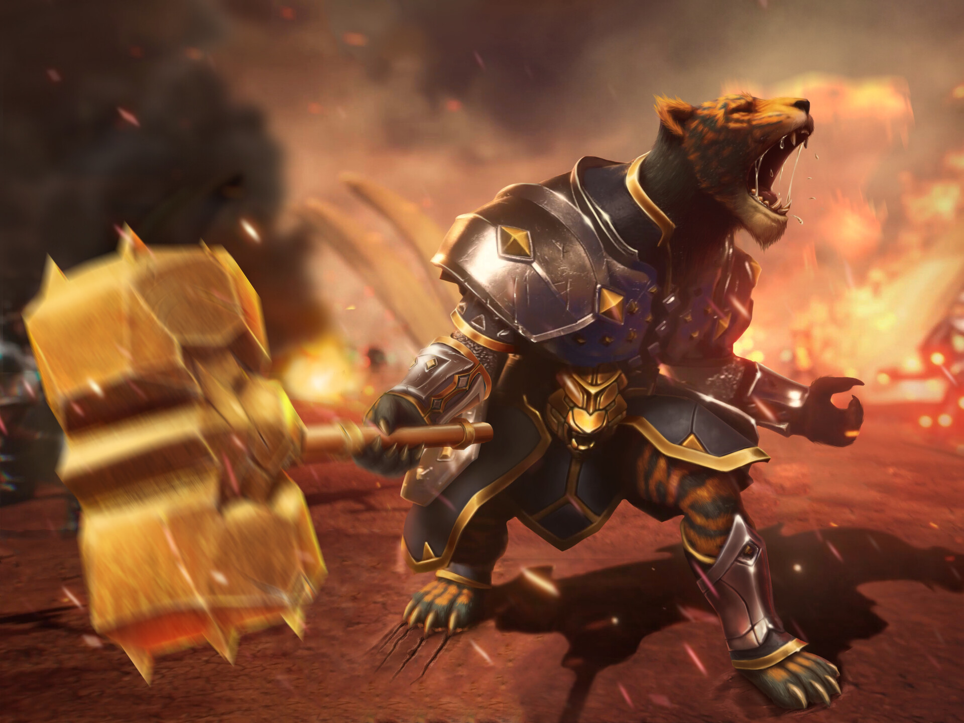 ArtStation - Feature graphic for game Blitz: Rise of heroes