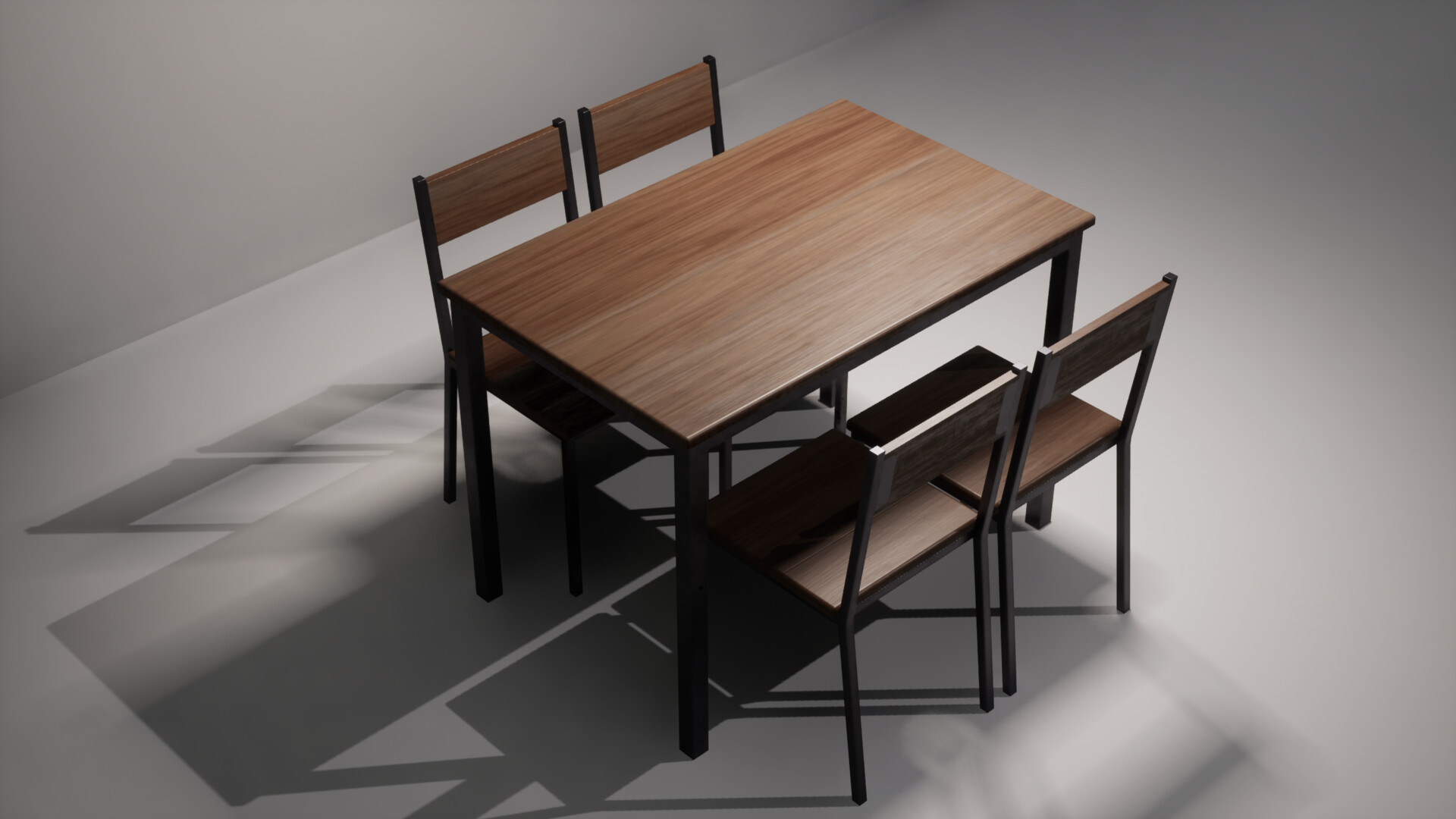ArtStation - Black wood table
