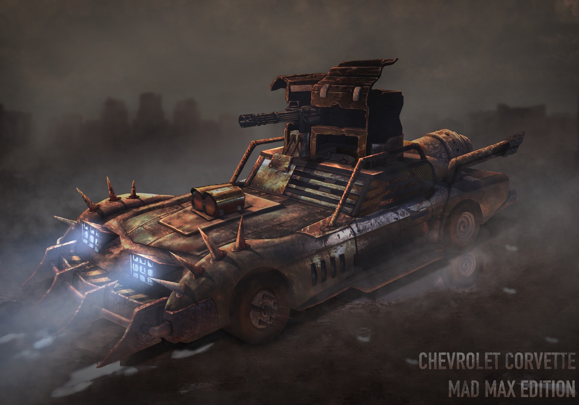 ArtStation - Corvette post-apocalyptic