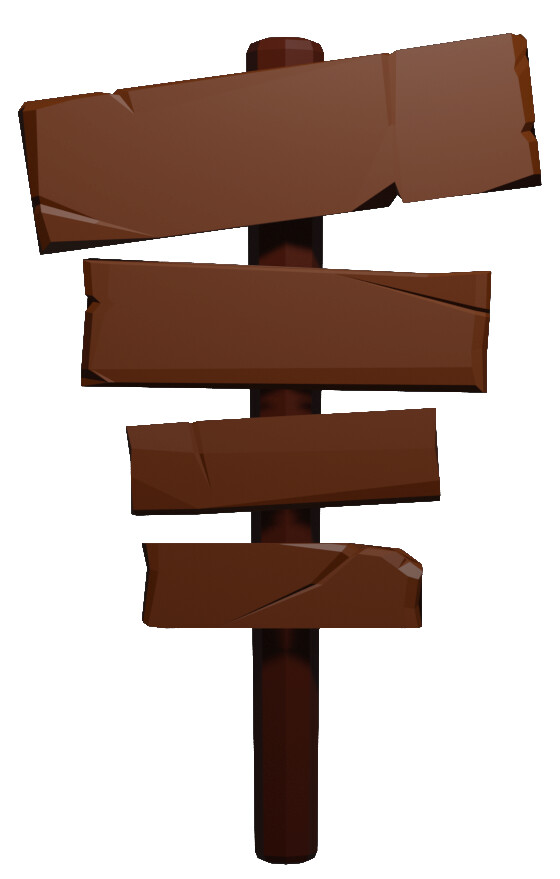 ArtStation - Wood sign
