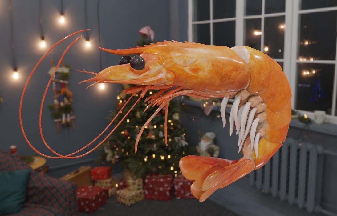 ArtStation - Prawn 3D Model