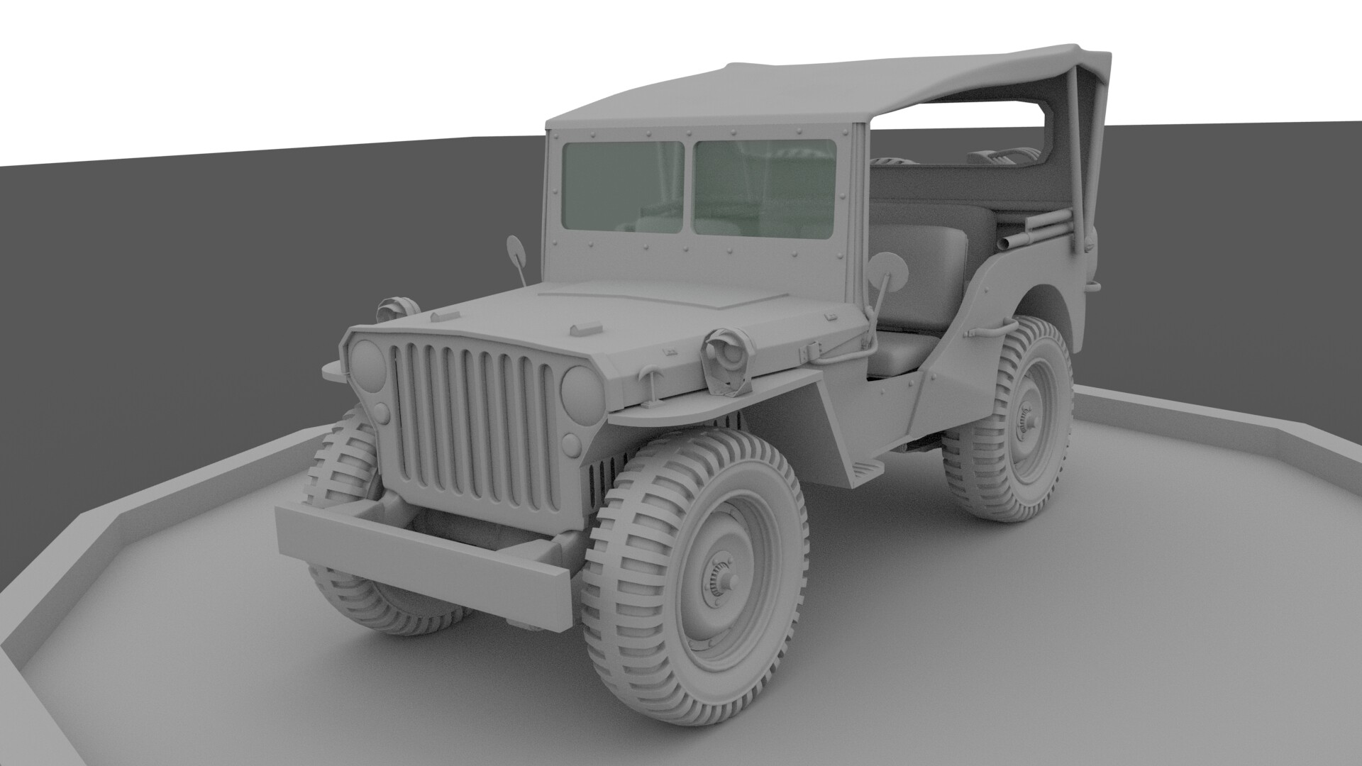 ArtStation - Jeep Model 3D