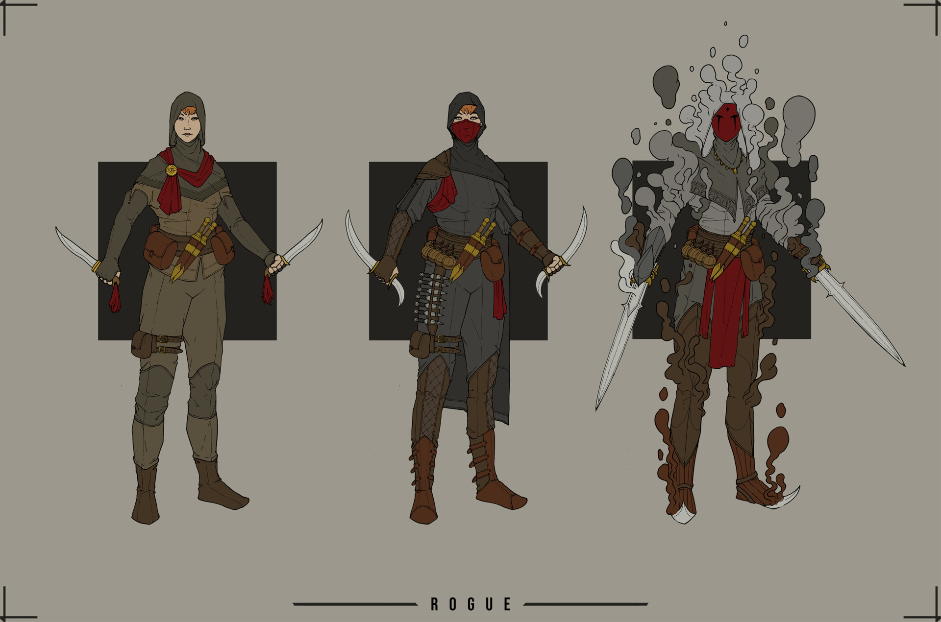 ArtStation - Rogue Character Class Variation - RPG Fantasy