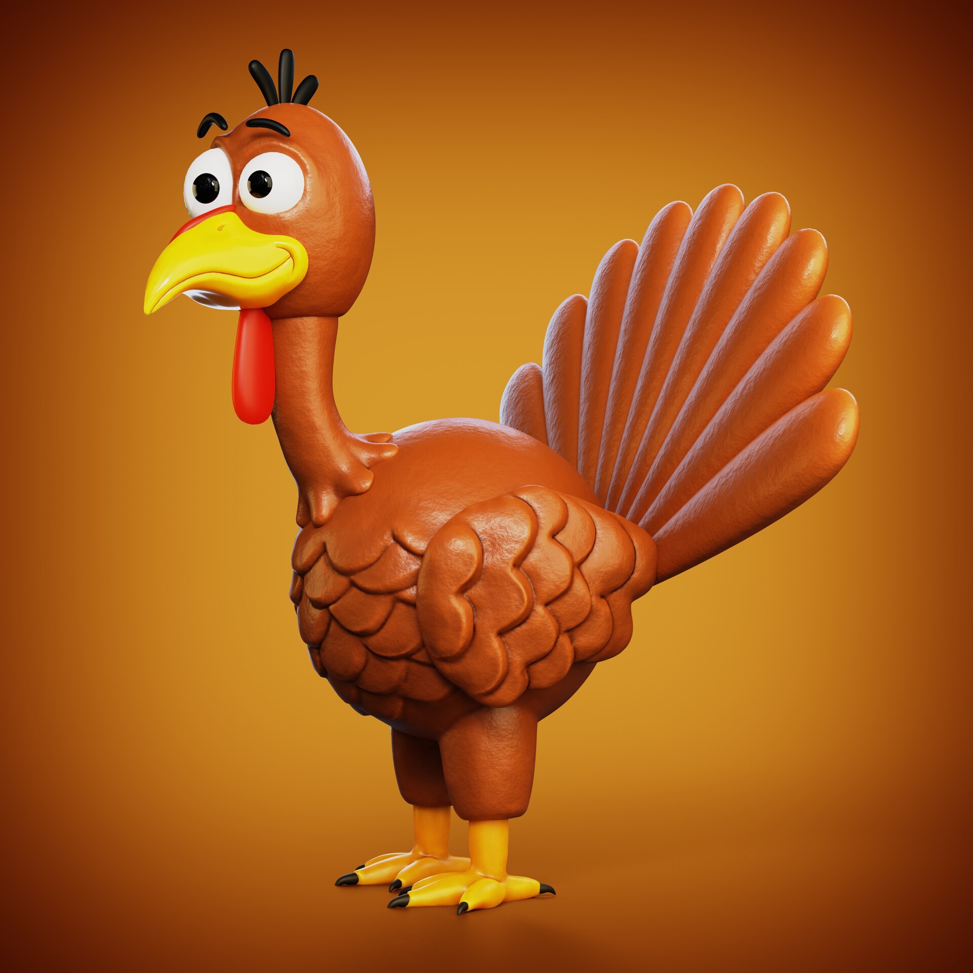 Ryan King - Thanksgiving Turkey 🦃 (Blender Tutorial)