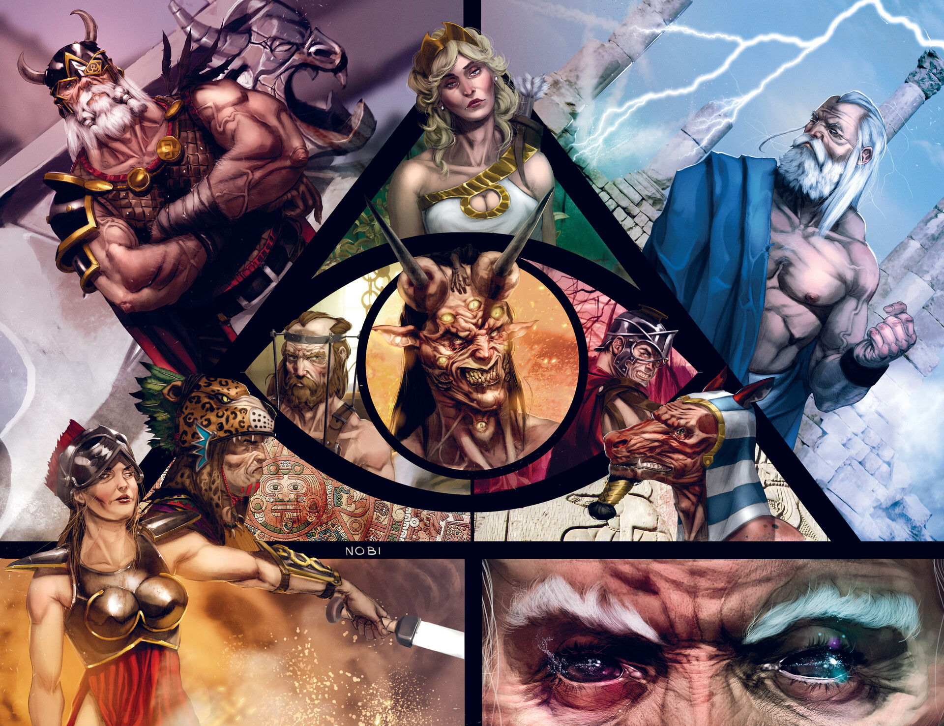 ArtStation - God is Dead Comic Cover