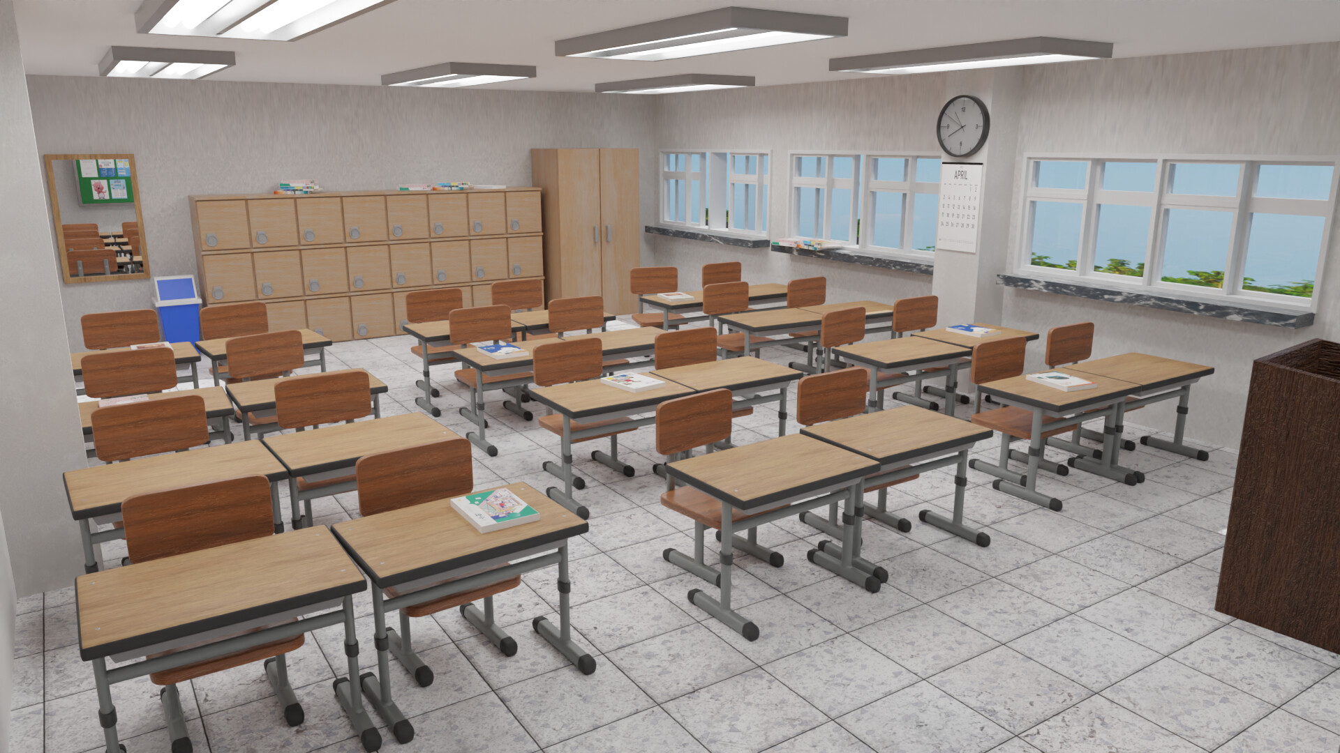 ArtStation - Korean school class