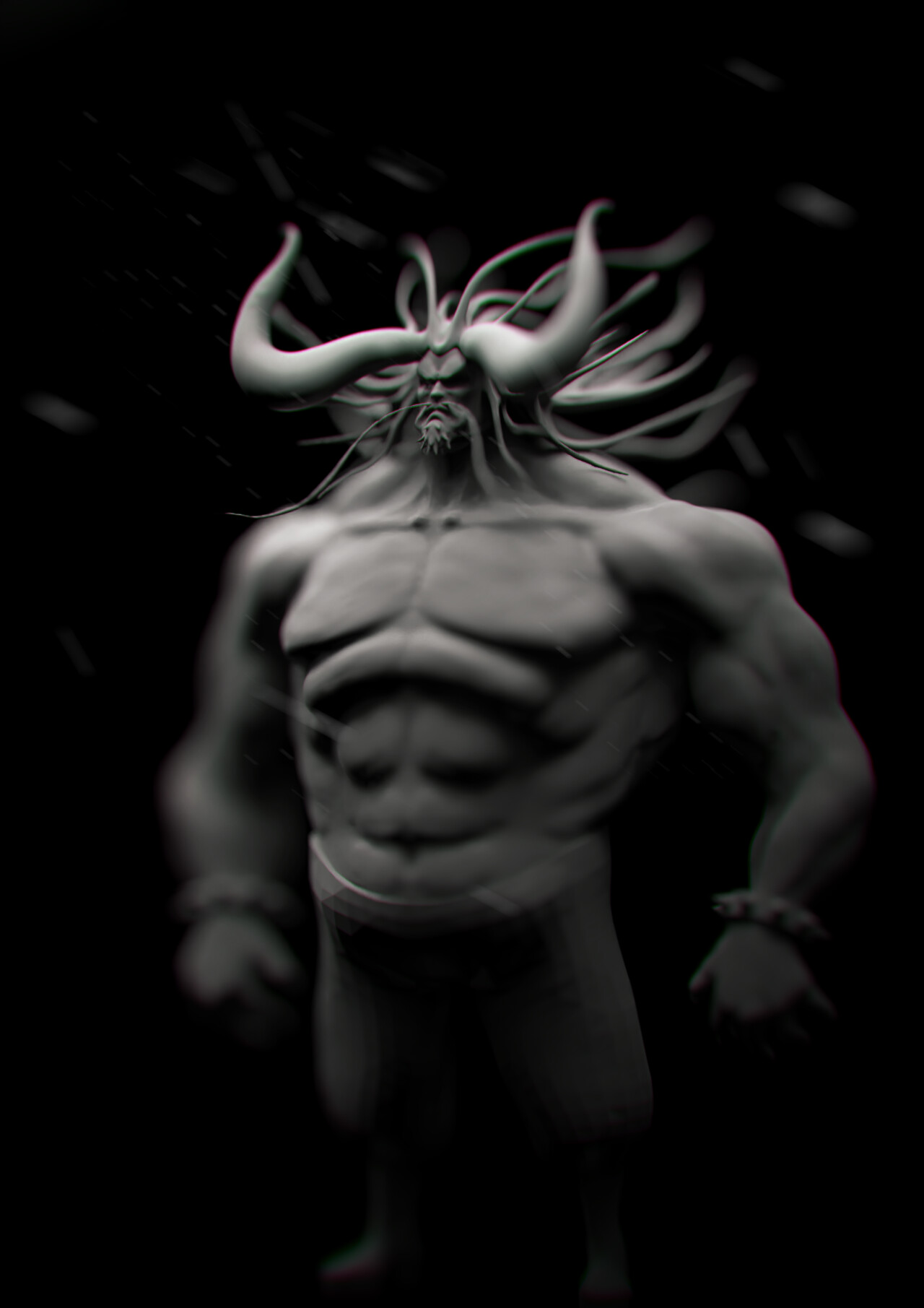 ArtStation - Kaido from One Piece, 3D sketch.