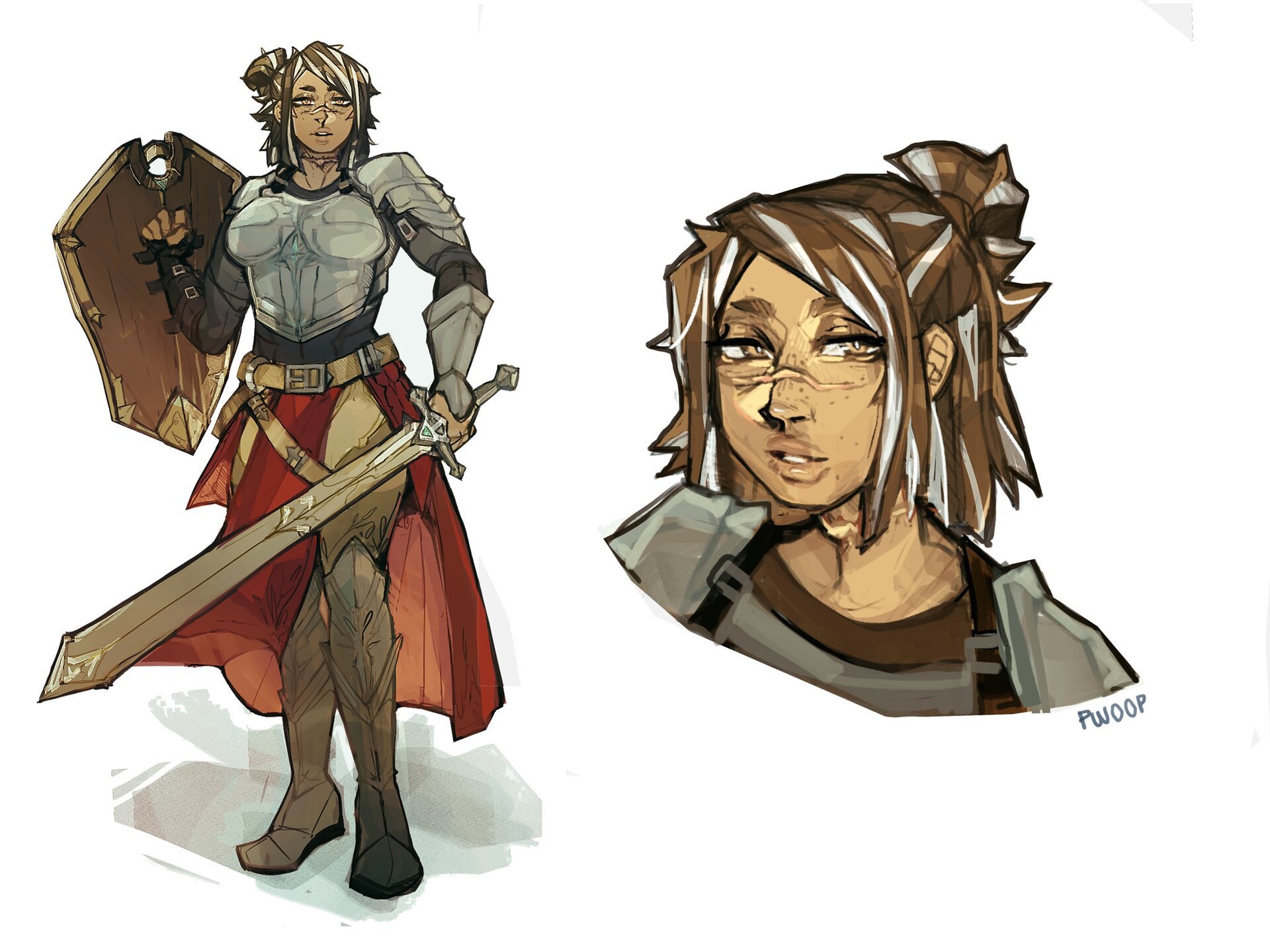 ArtStation - Commission character design sheet