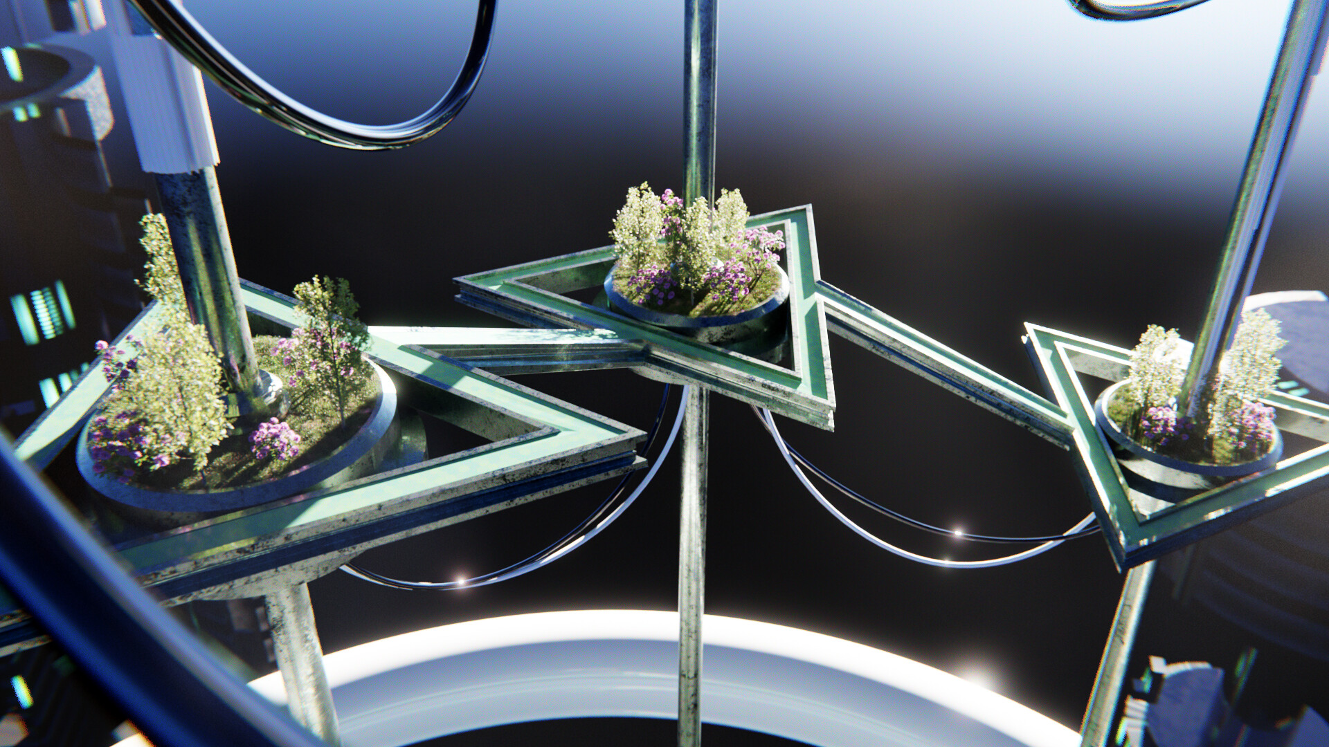 ArtStation - Sci-Fi Sky Park