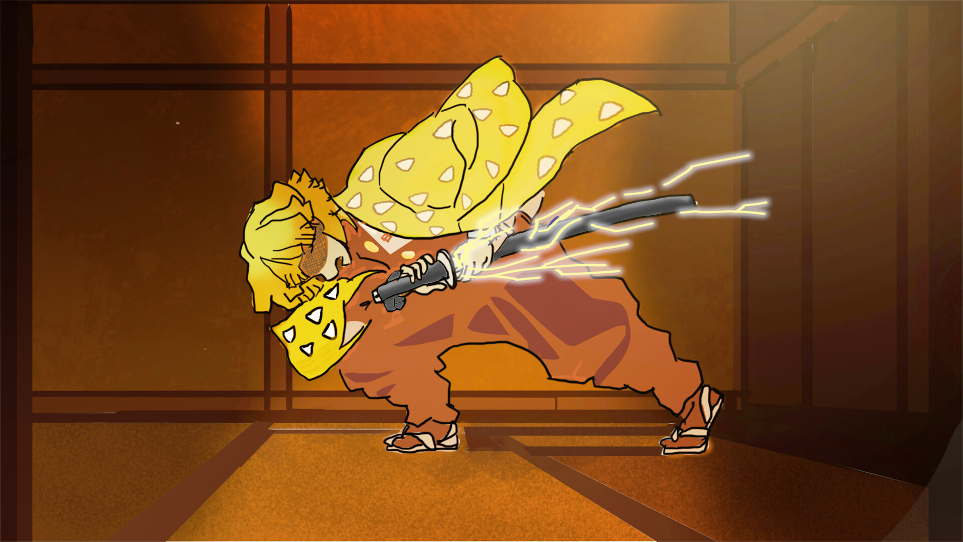 ArtStation - Zenitsu fan art