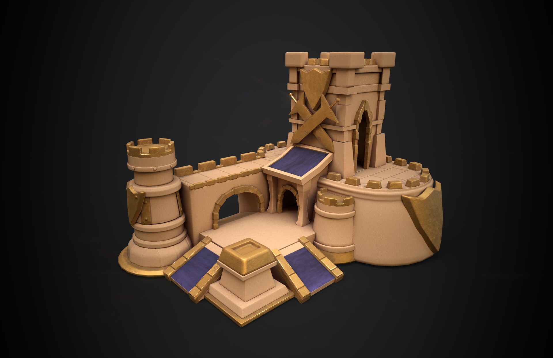 ArtStation - Towers of Doom Barracks