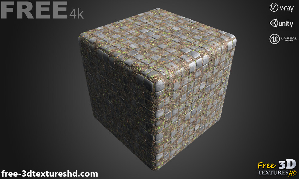 PBR Textures Free Download - Dirty Concrete pavement 3D Texture PBR in ...