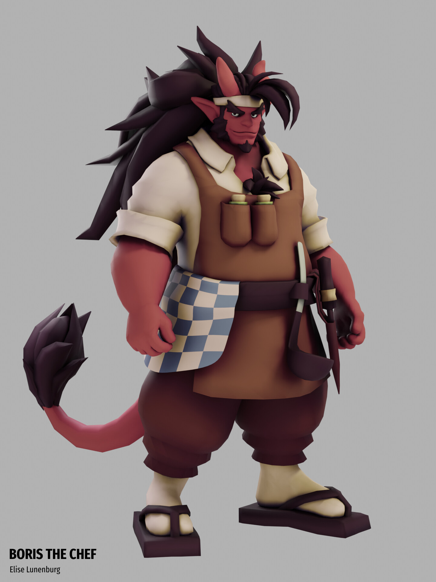 ArtStation - Boris the Oni Chef