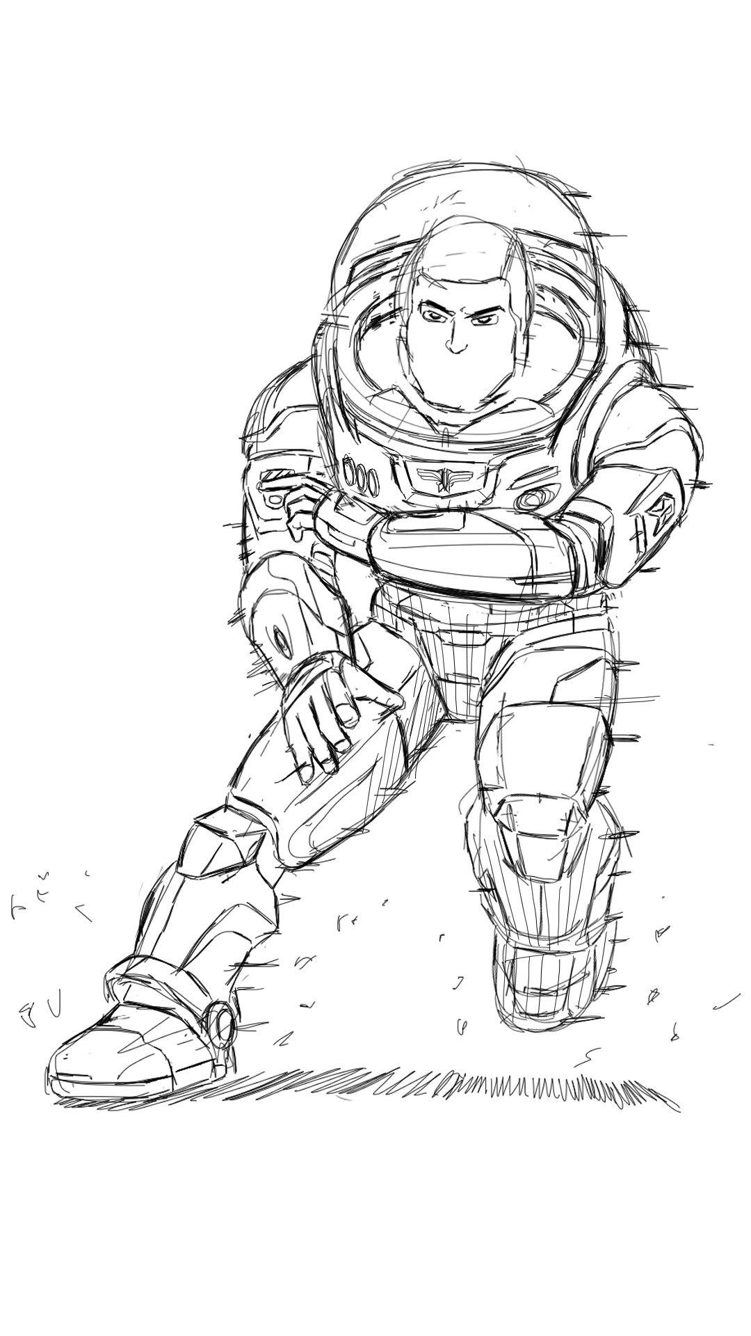 buzz lightyear wings coloring page