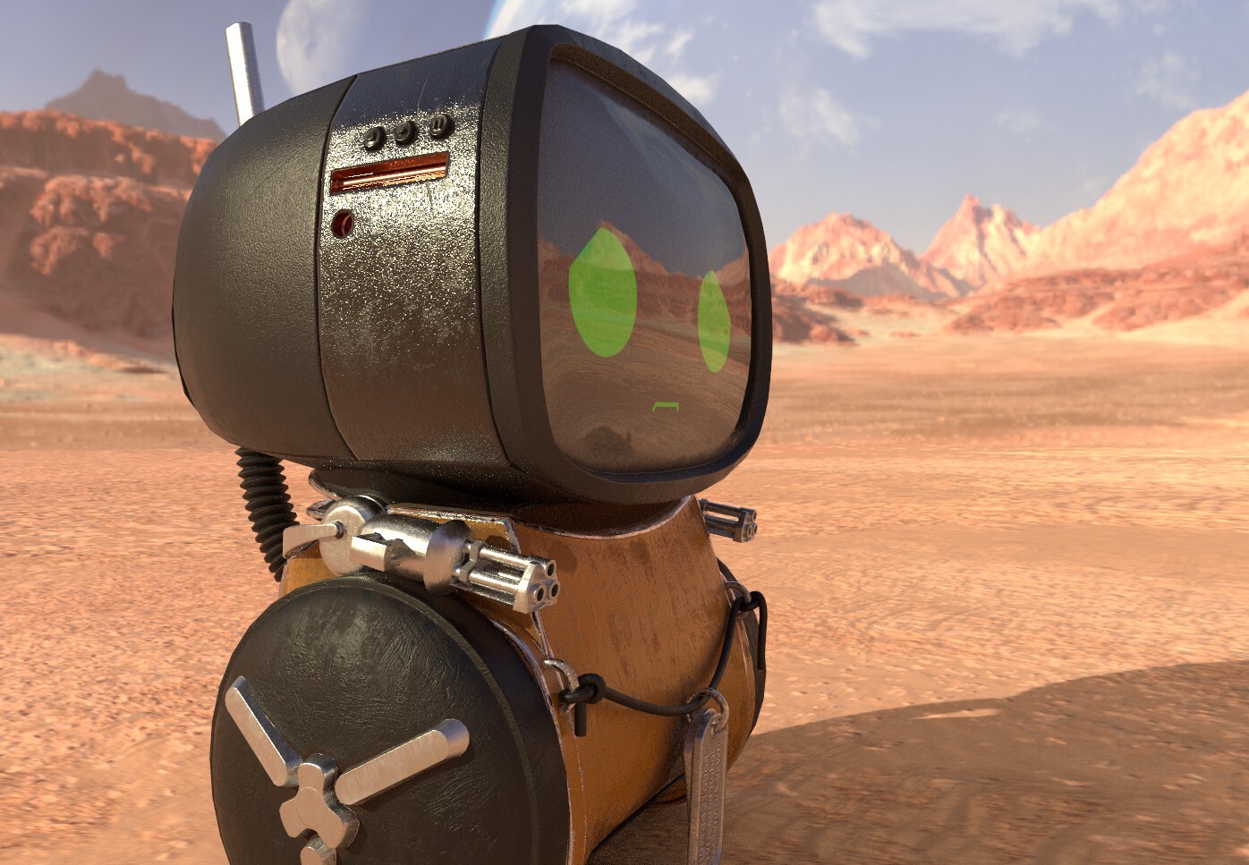 ArtStation - TV Headed Battle Robot