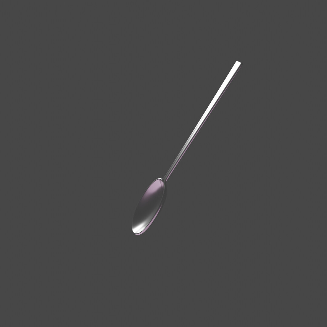 ArtStation - Metallic Tea Spoon