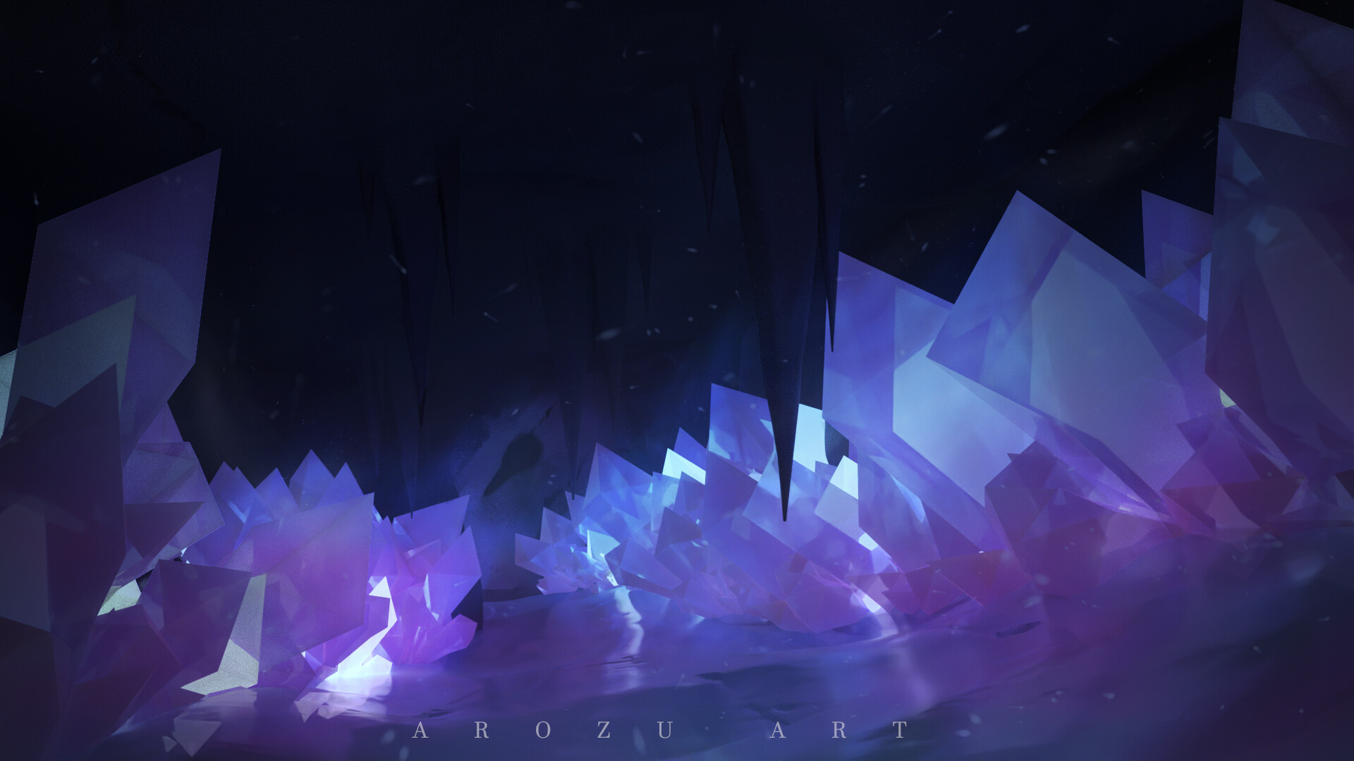 ArtStation - Dungeon crystal environment