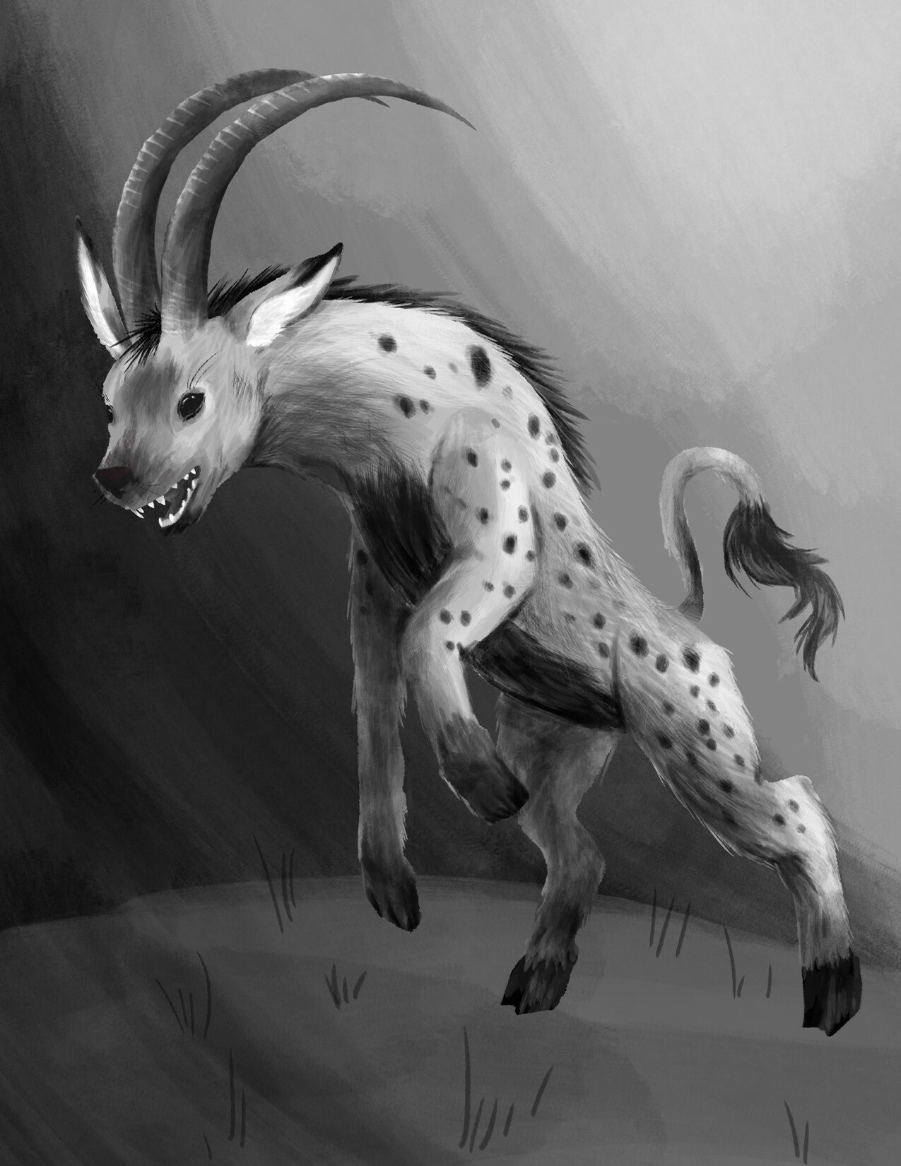 ArtStation - Giant Sable Antelope x Hyena