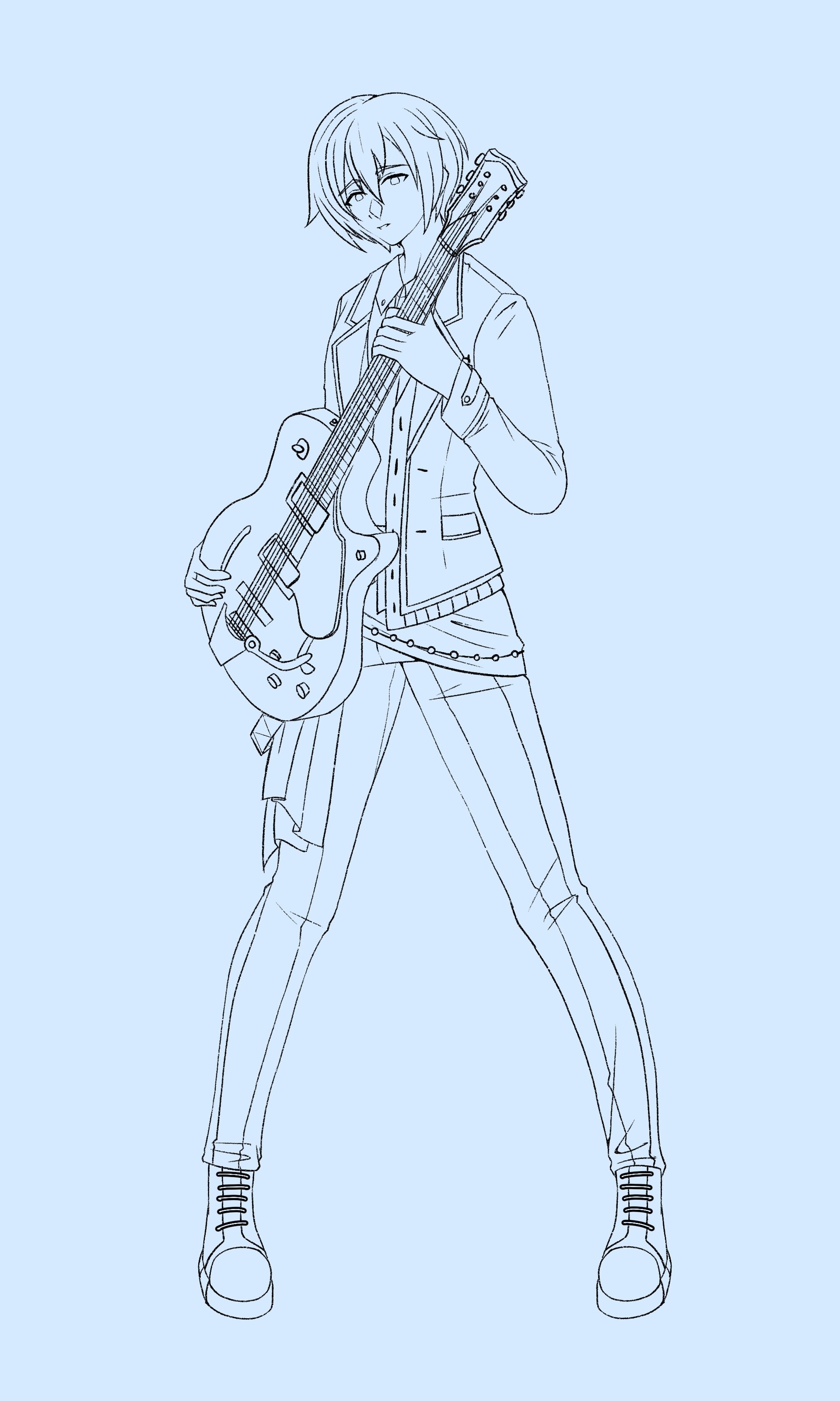 Vocaloid Kaito Coloring Pages