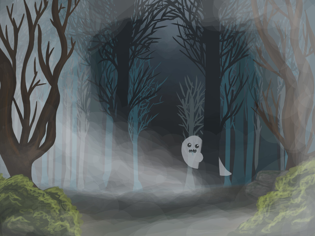 ArtStation - On a Spooky Halloween night...