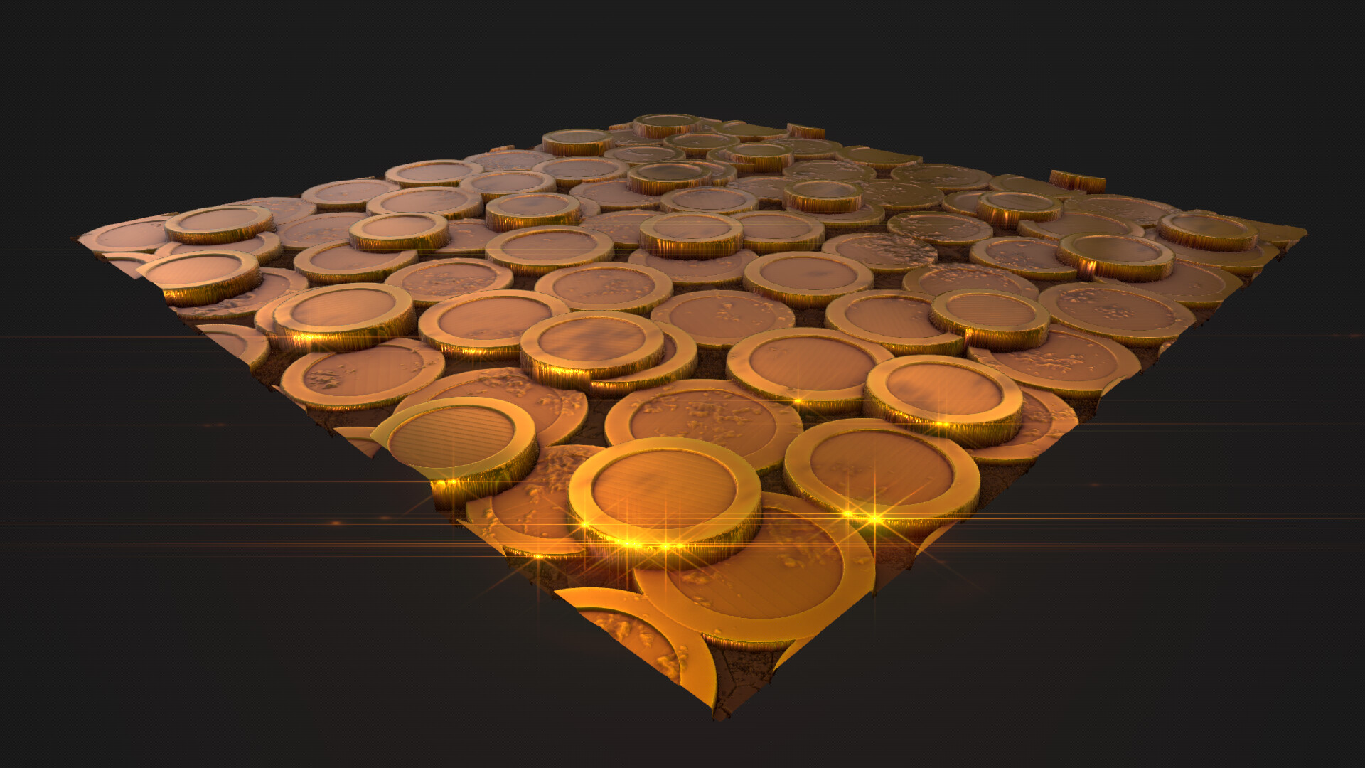 ArtStation - Golden Coin Texture