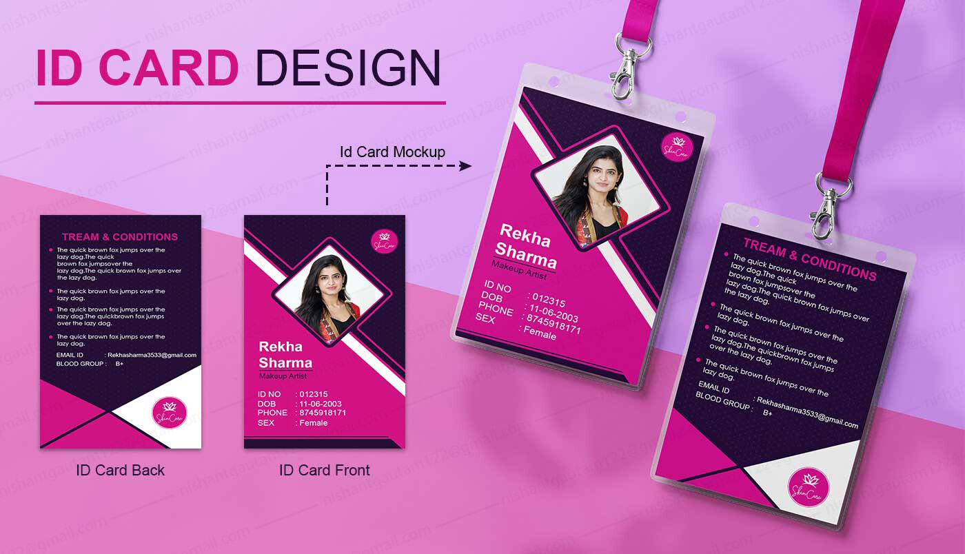 ArtStation - Skincare Id Card Design