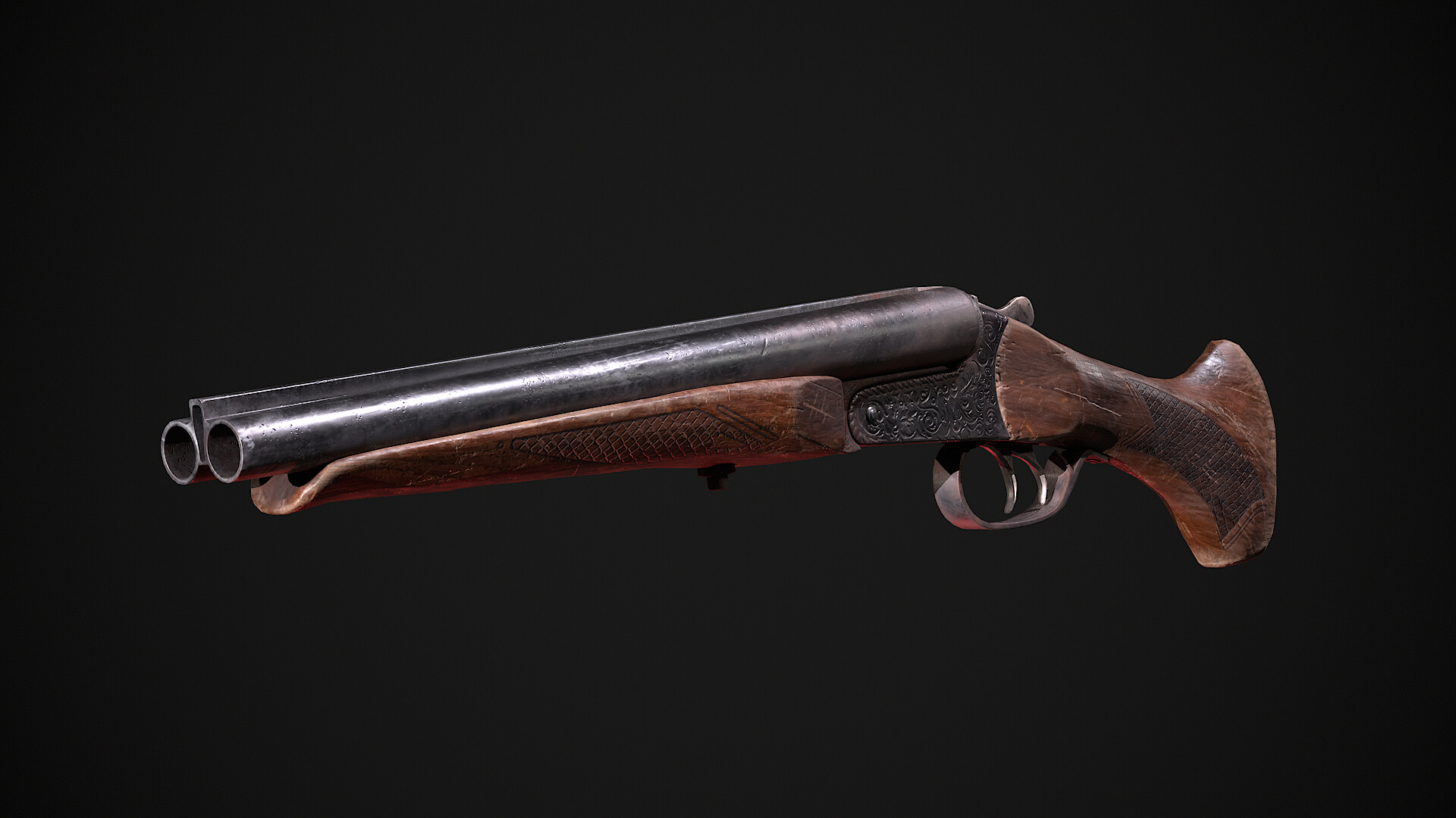 Matthew Stevens - 'The Shoddy Singer' - Ornate Sawed-Off Shotgun