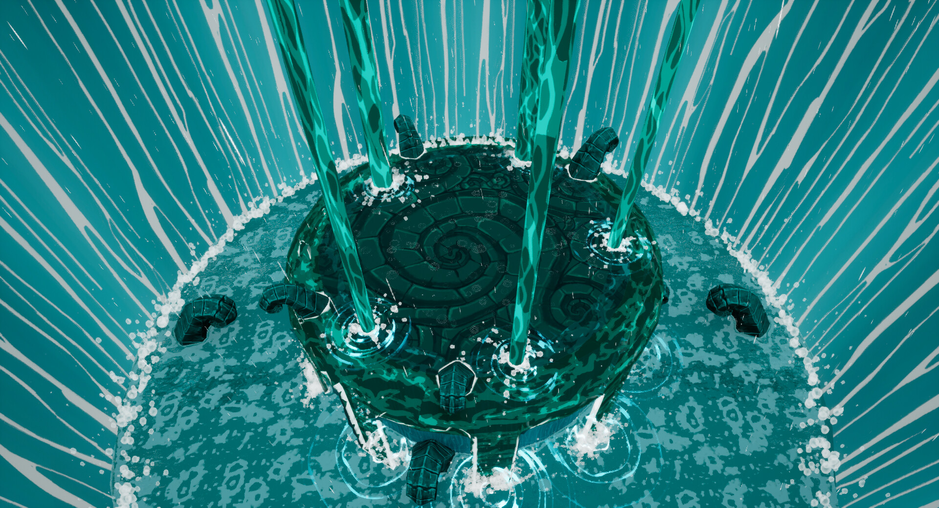 ArtStation - Studio of Windwaker Waterfalls scene (Zelda)