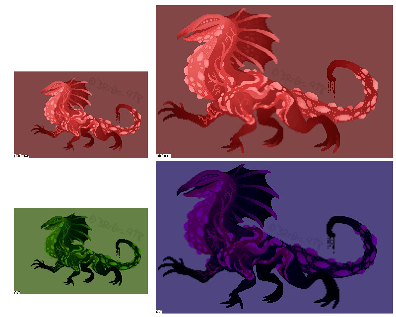 ArtStation - Gore Monster Sprite