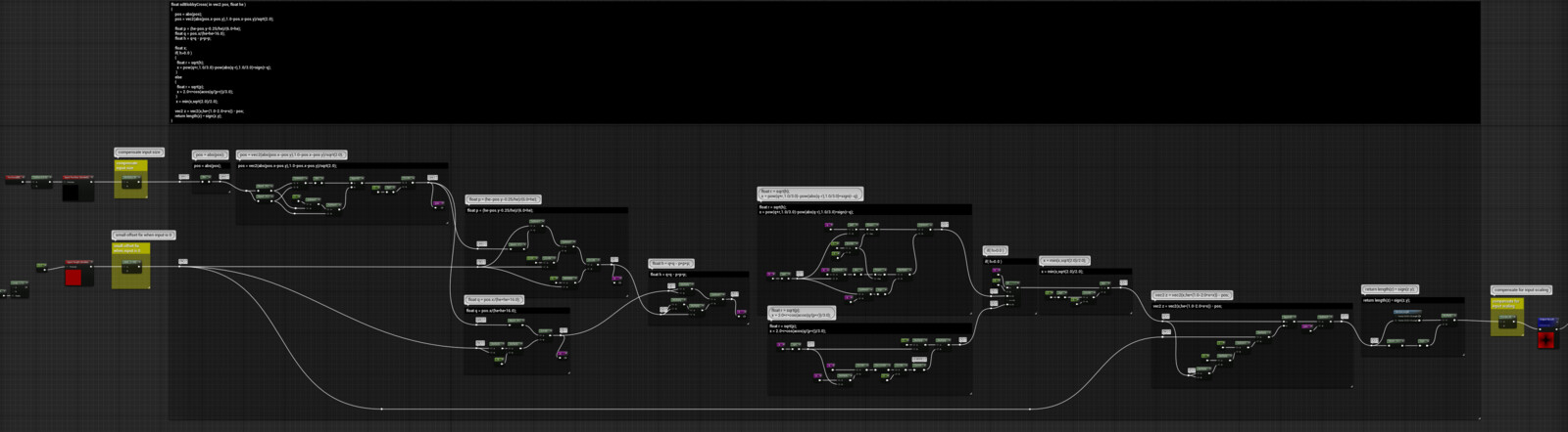 Fabrizio Bergamo - 2D SDF - Advanced Shapes - Material Function Library UE5