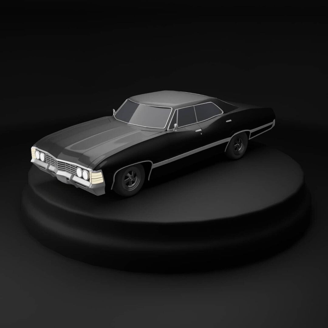 ArtStation - Chevrolet Impala 67 rendered in cycles #chevroletimpala1967