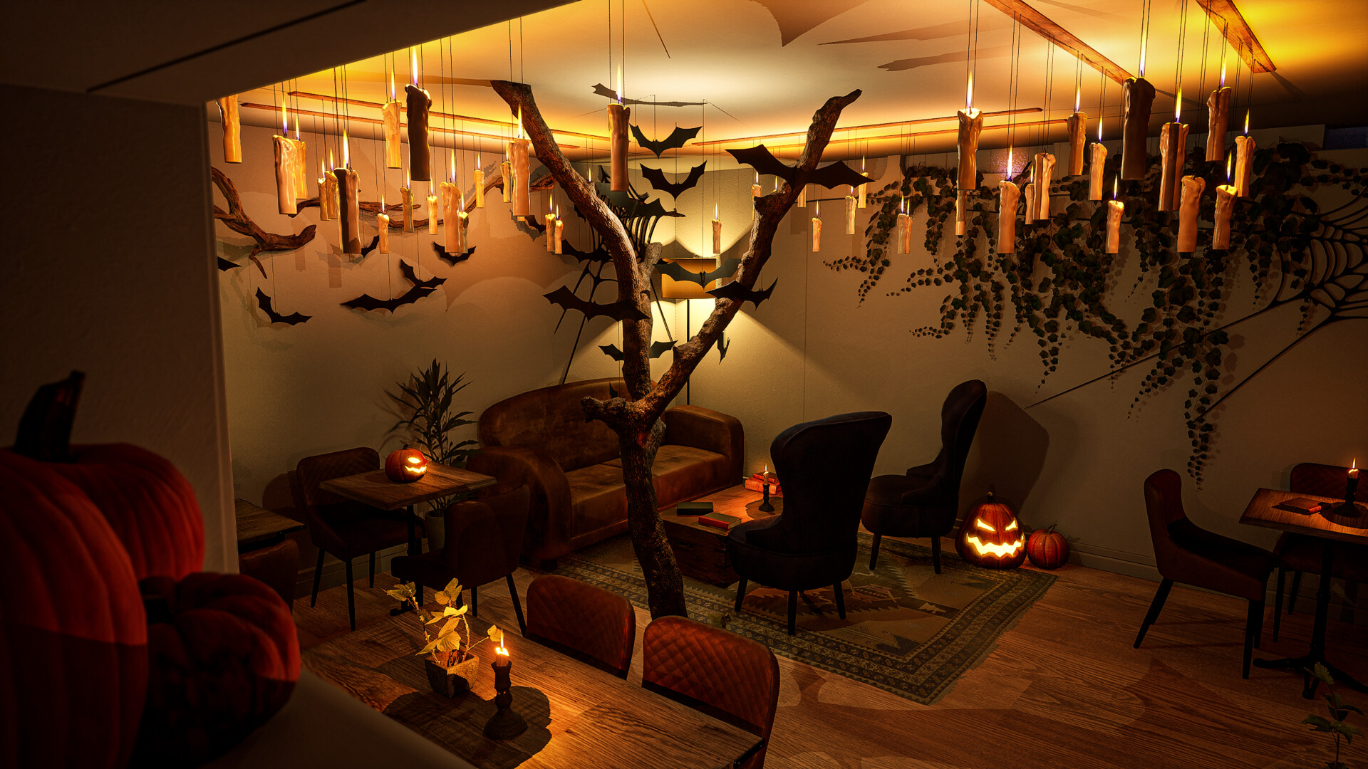 ArtStation - Halloween's decoration coffee