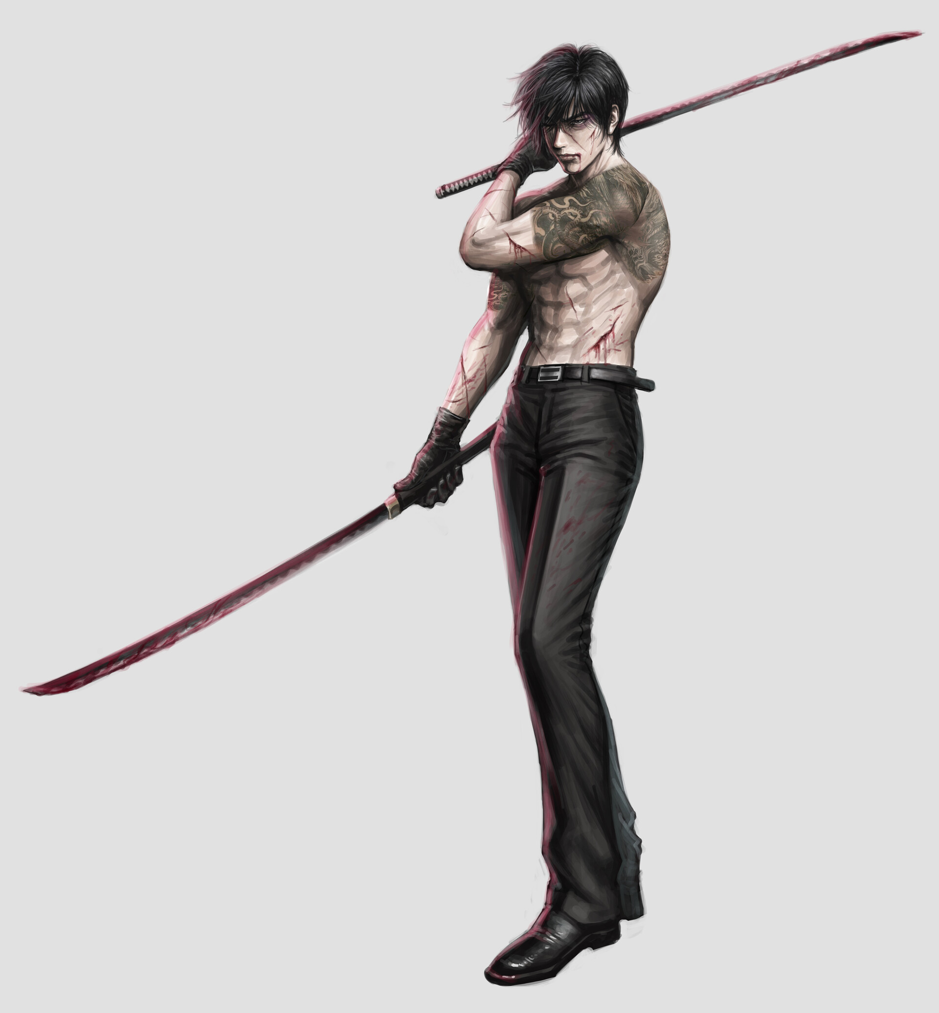 ArtStation - korean yakuza concept art